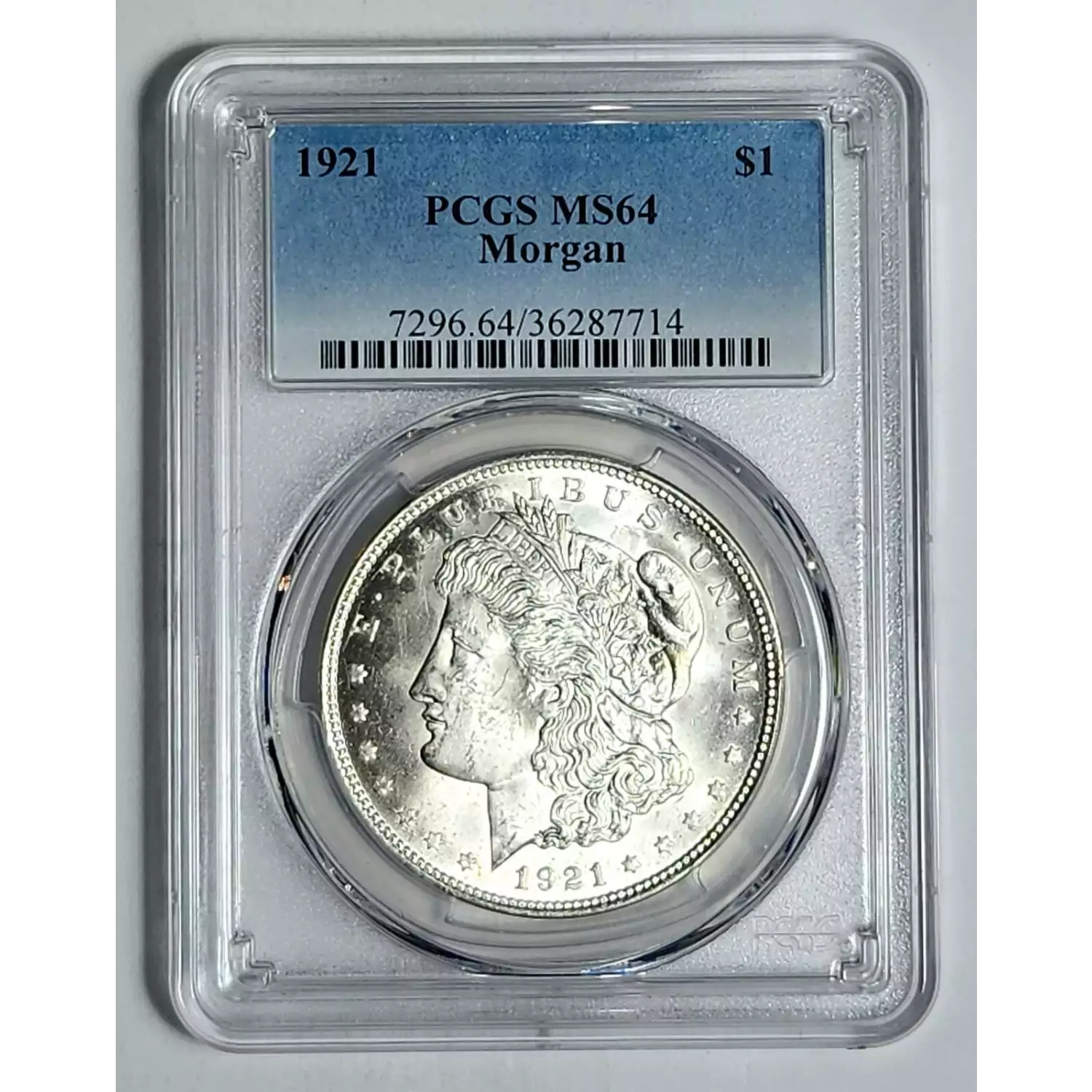 1921 Morgan Silver Dollar PCGS MS-64 - Bob Paul Rare Coins
