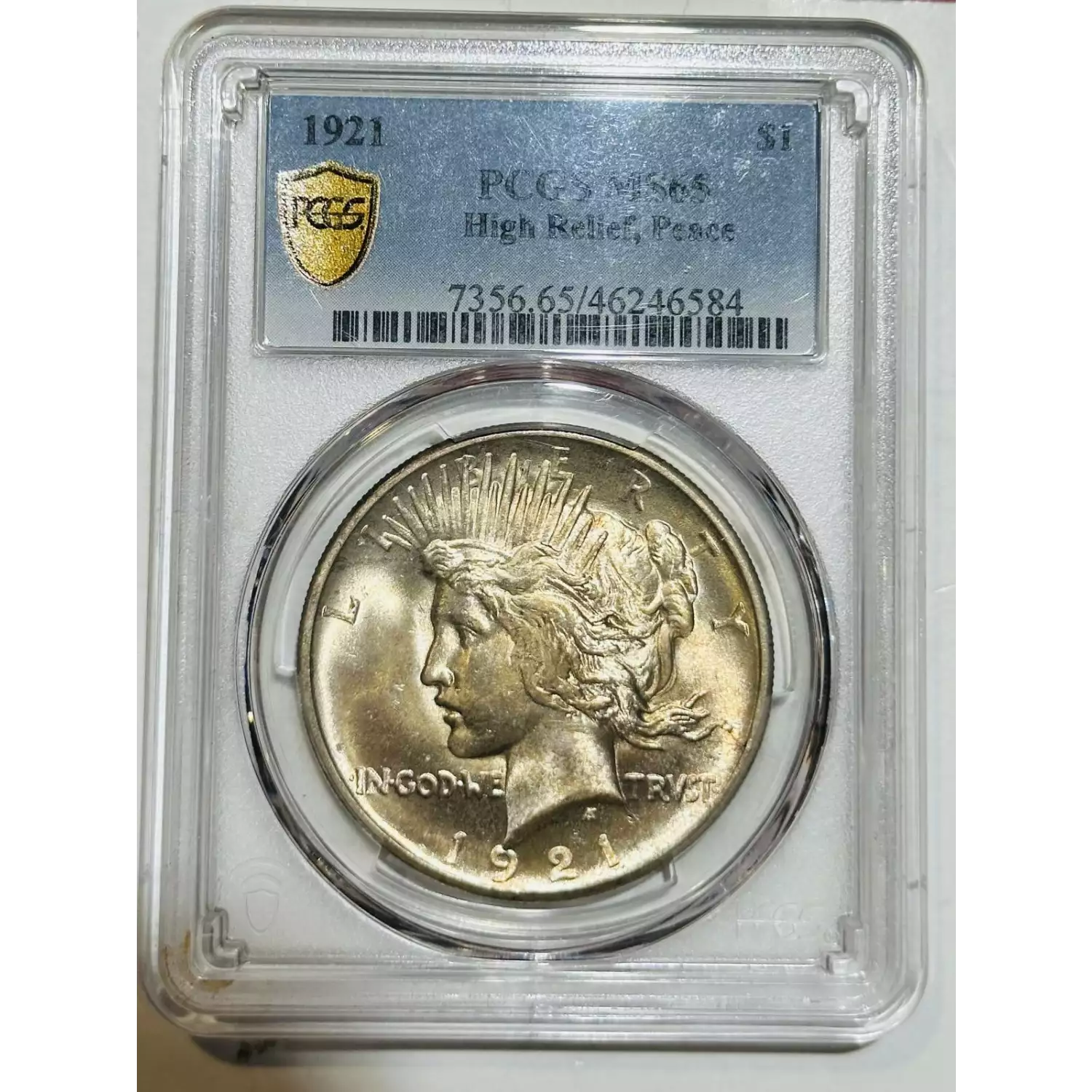 1921 Peace Dollar PCGS MS-65 Peace - Bob Paul Rare Coins