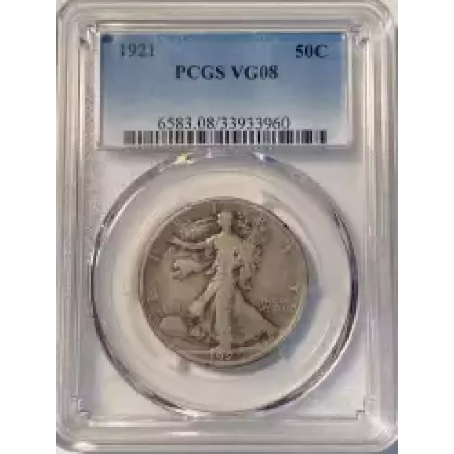 1921 PCGS VG-8 Walking Liberty Half Dollar - Bob Paul Rare Coins