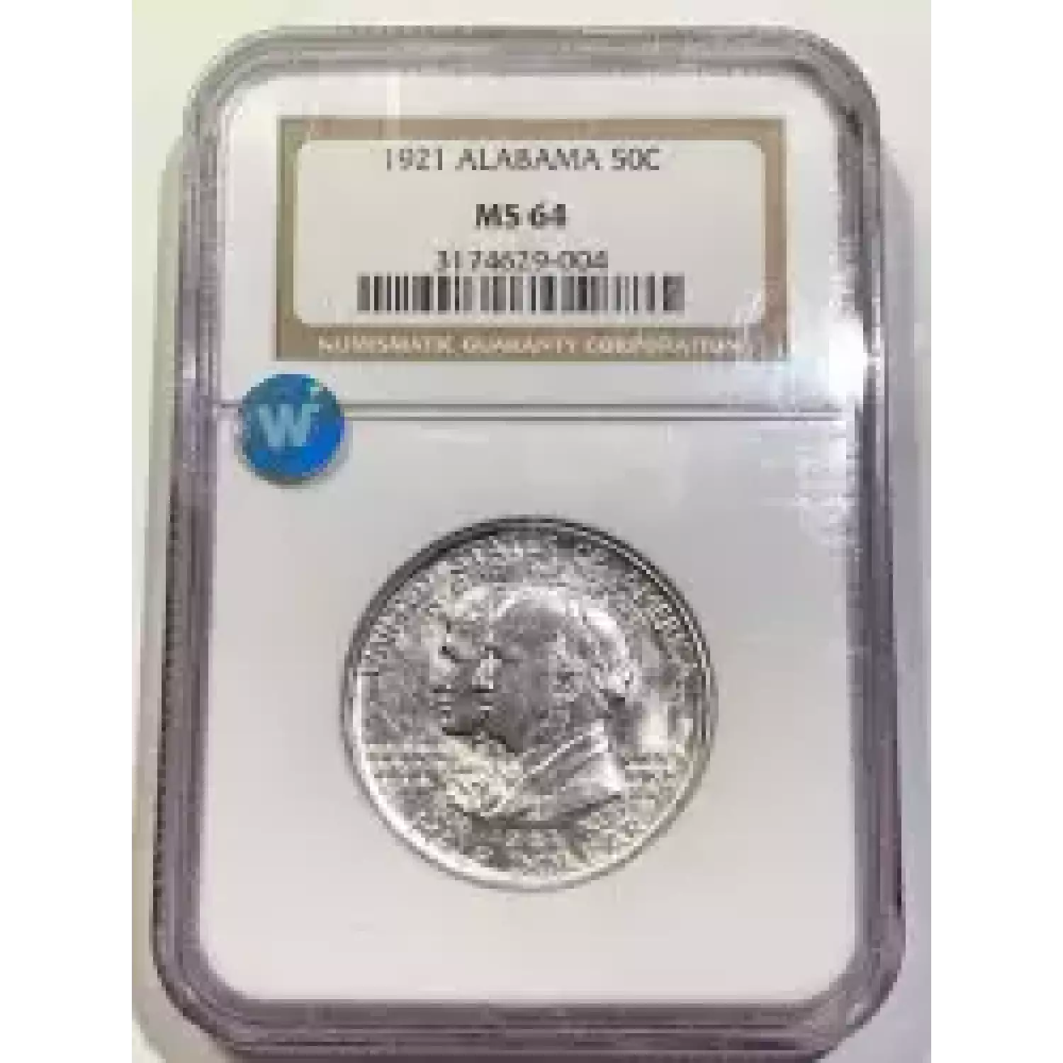 1921 Classic Commemorative Alabama Centennial NGC MS-64 ALABAMA Sight ...