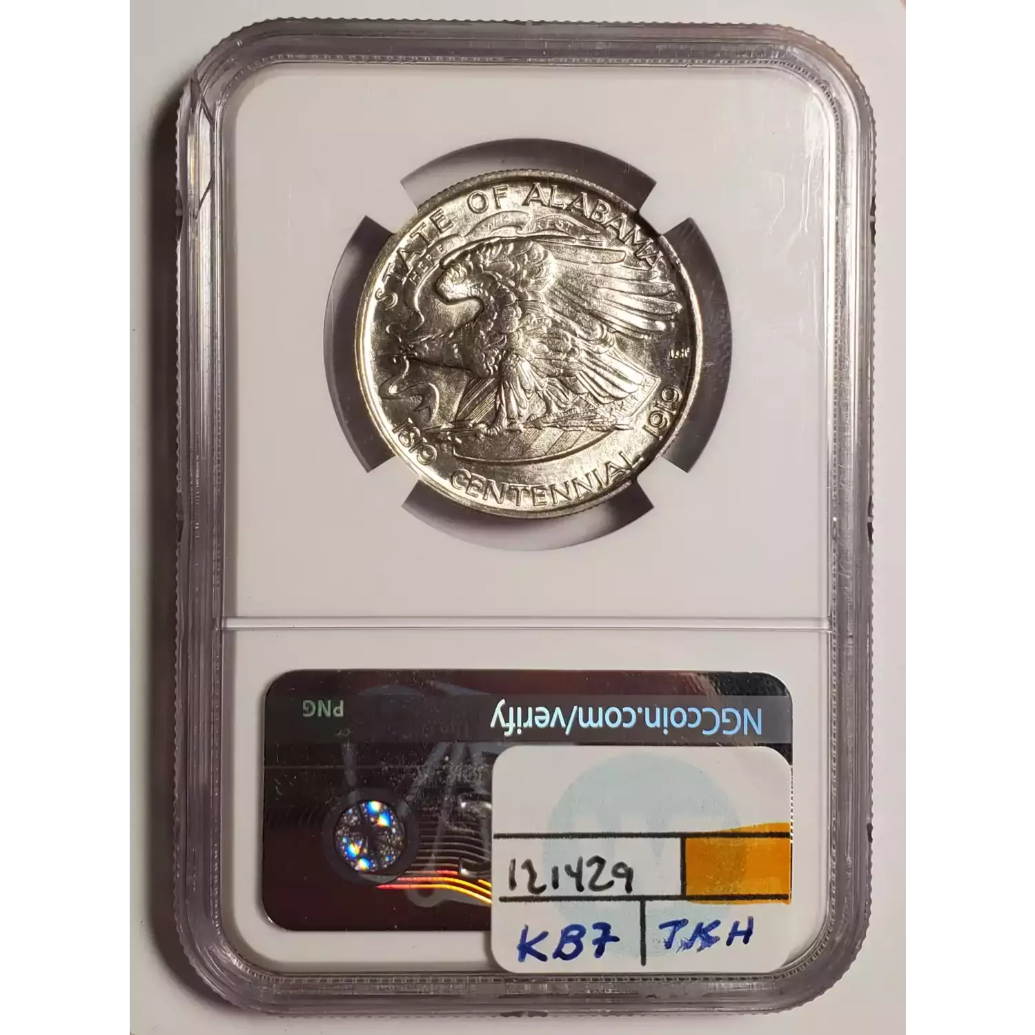 1921-P 2X2 Classic Commemorative Alabama Centennial NGC MS-65 ALABAMA ...