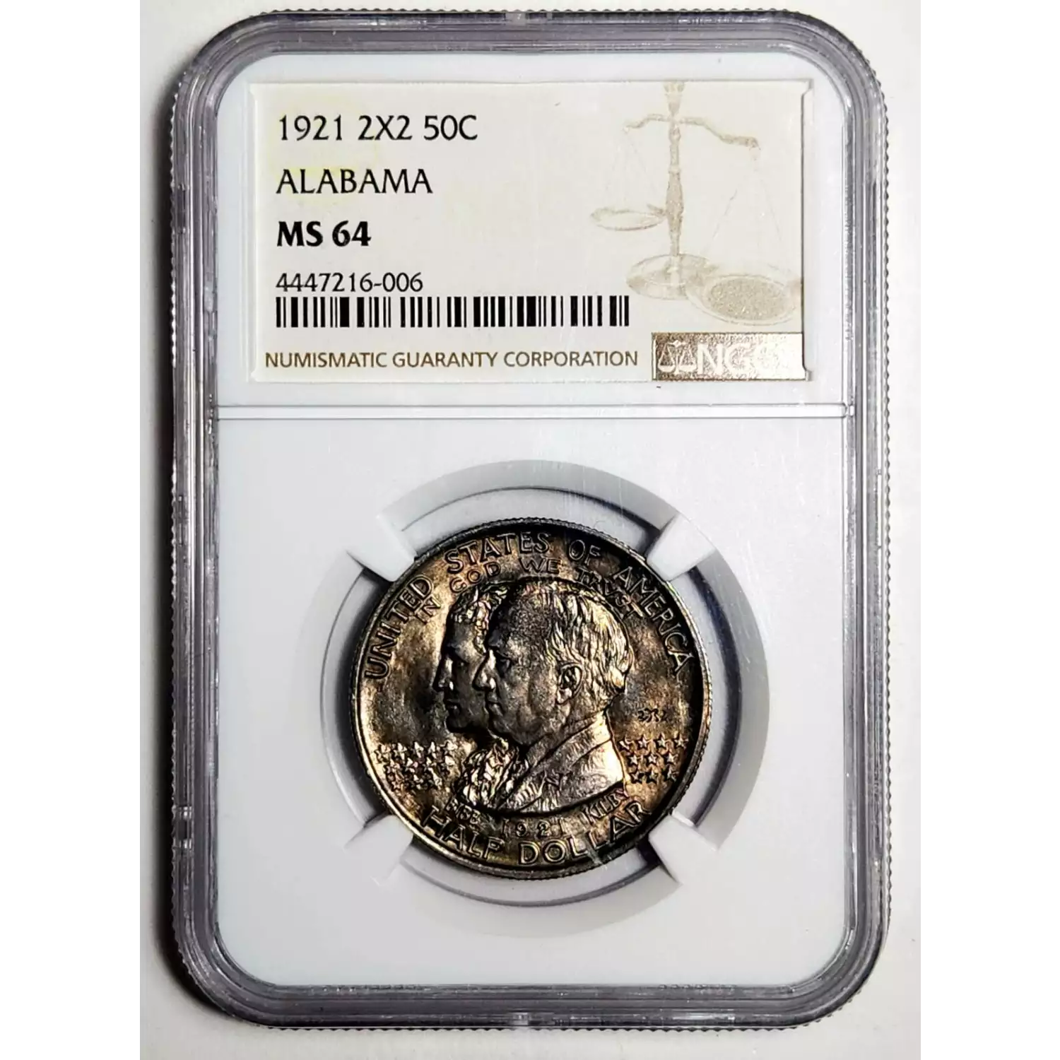 1921 Classic Commemorative Alabama Centennial NGC MS-64 ALABAMA - Bob ...