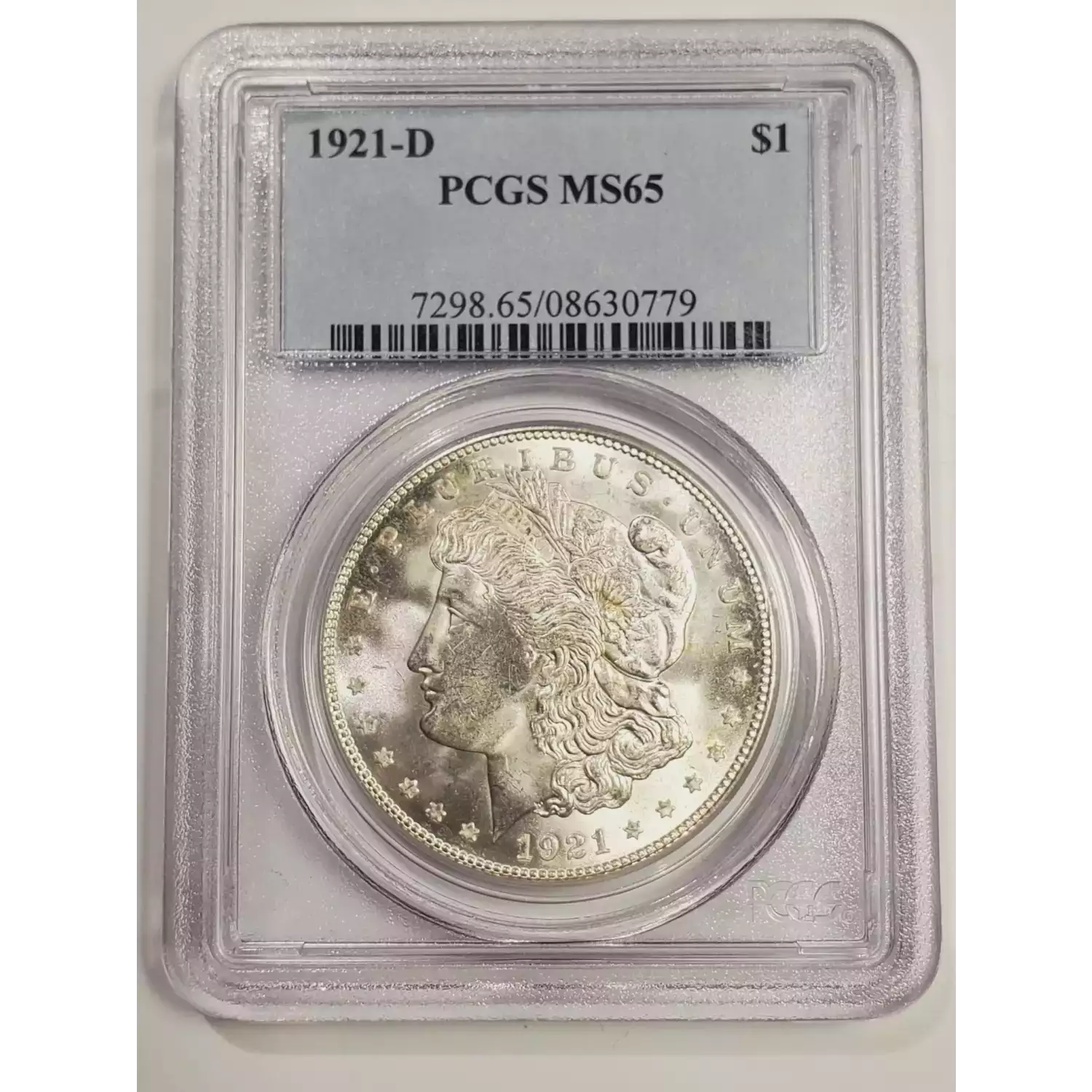 1921-D Morgan Silver Dollar PCGS MS-65 - Bob Paul Rare Coins