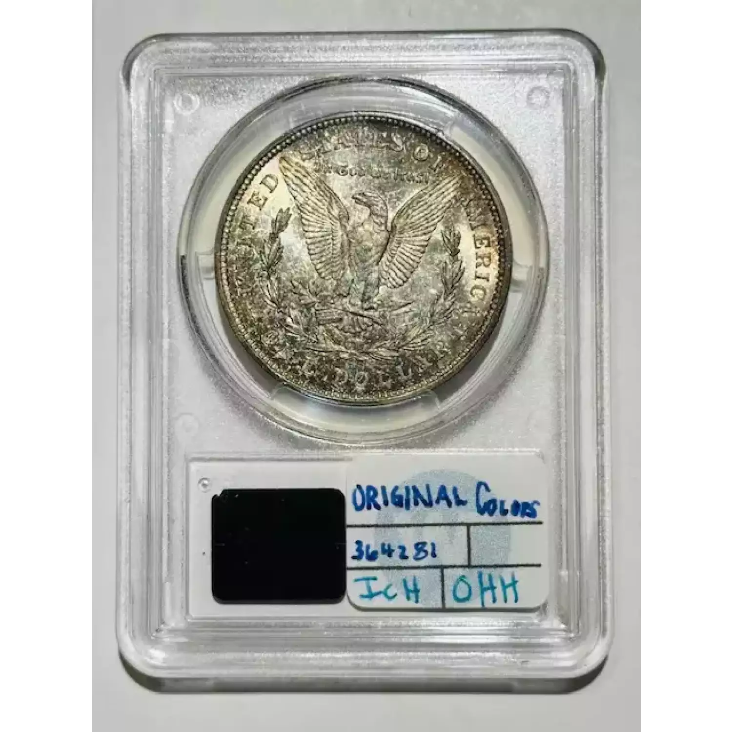 1921-D Morgan Silver Dollar PCGS MS-65 Original Toned Colors! CAC - Bob Paul Rare Coins