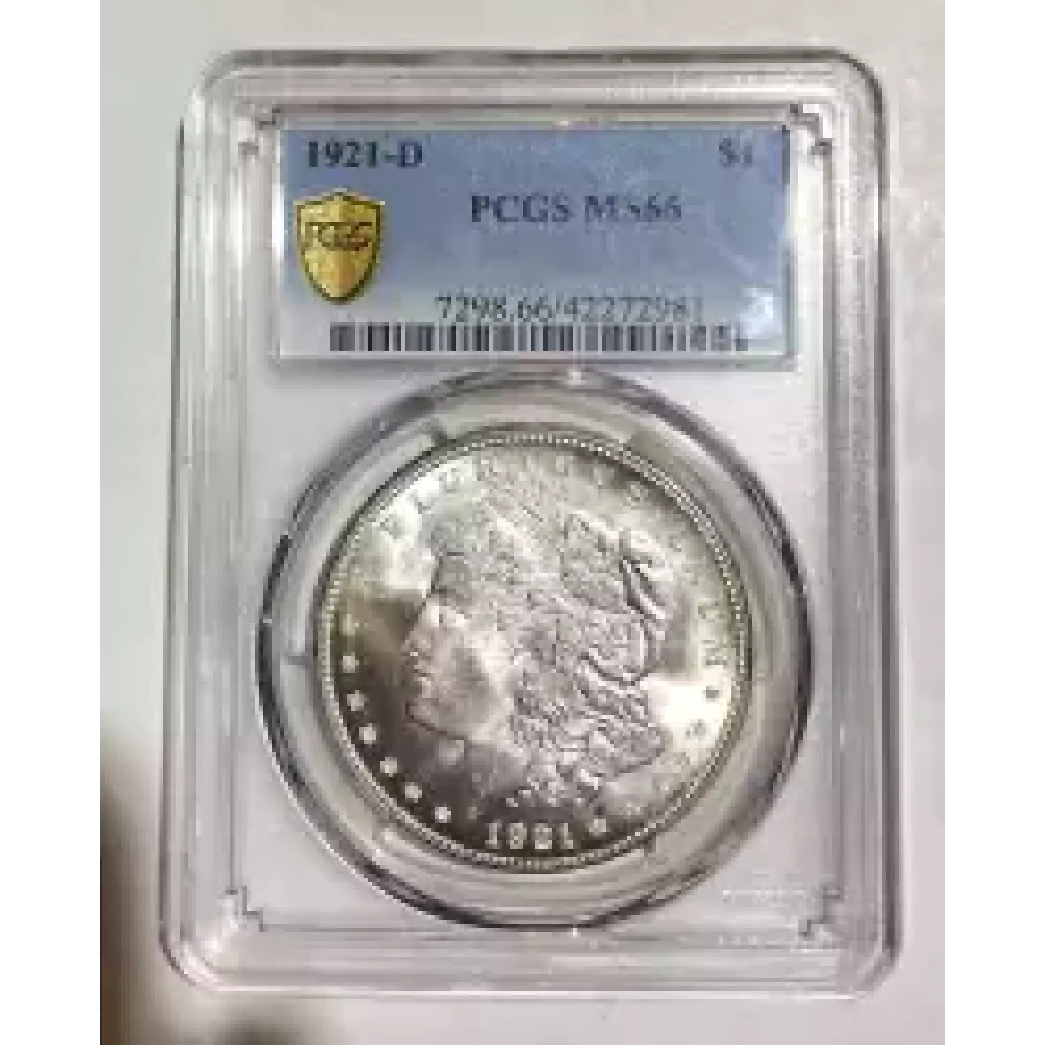 1921-D Morgan Silver Dollar PCGS MS-66 - Bob Paul Rare Coins