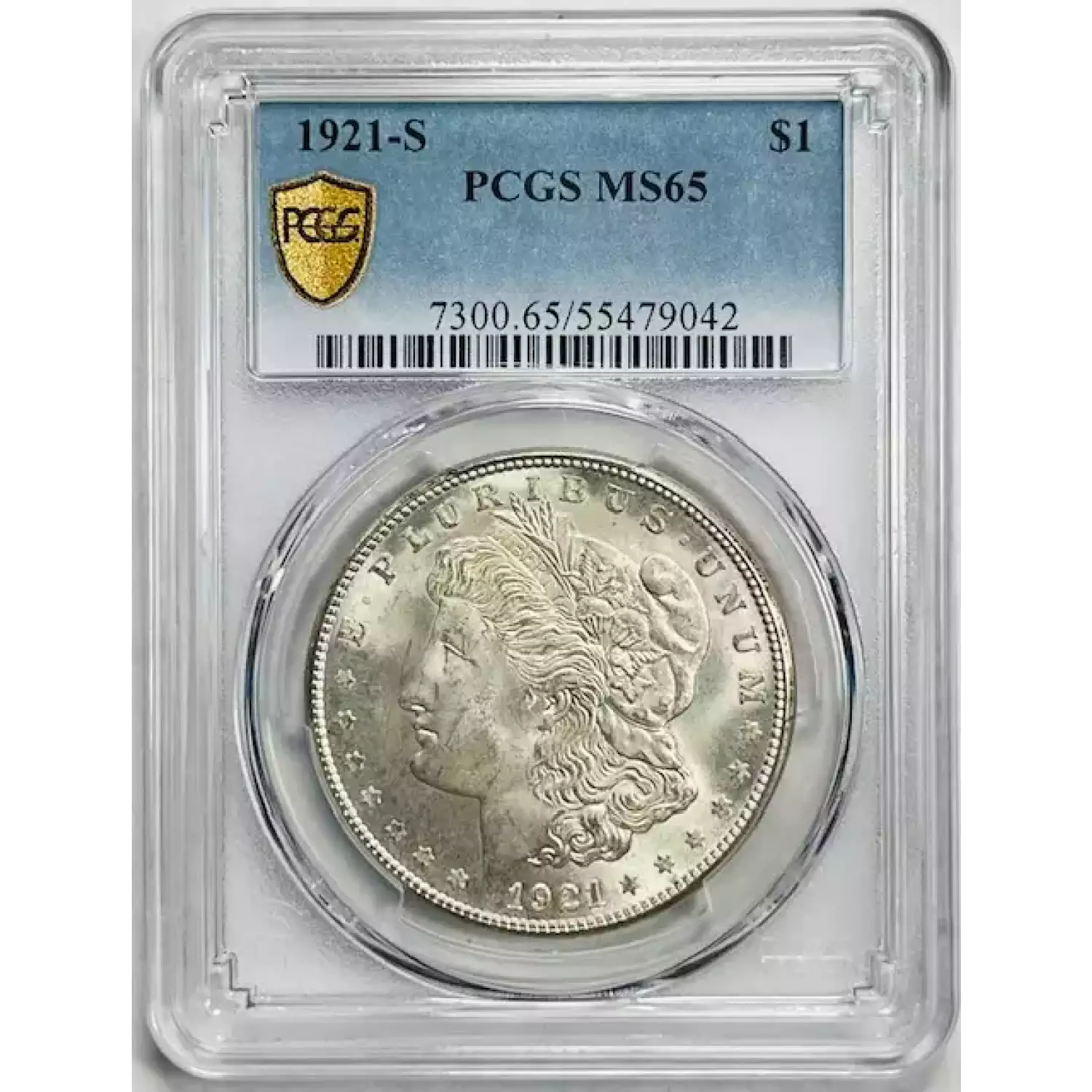 1921-S Morgan Silver Dollar PCGS MS-65 - Bob Paul Rare Coins