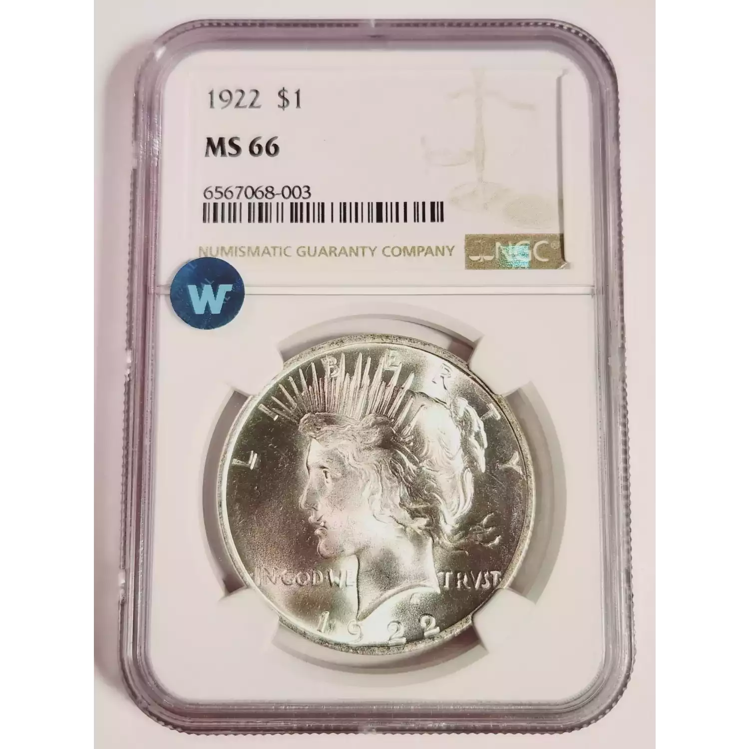 1922 NGC MS-66 - Bob Paul Rare Coins