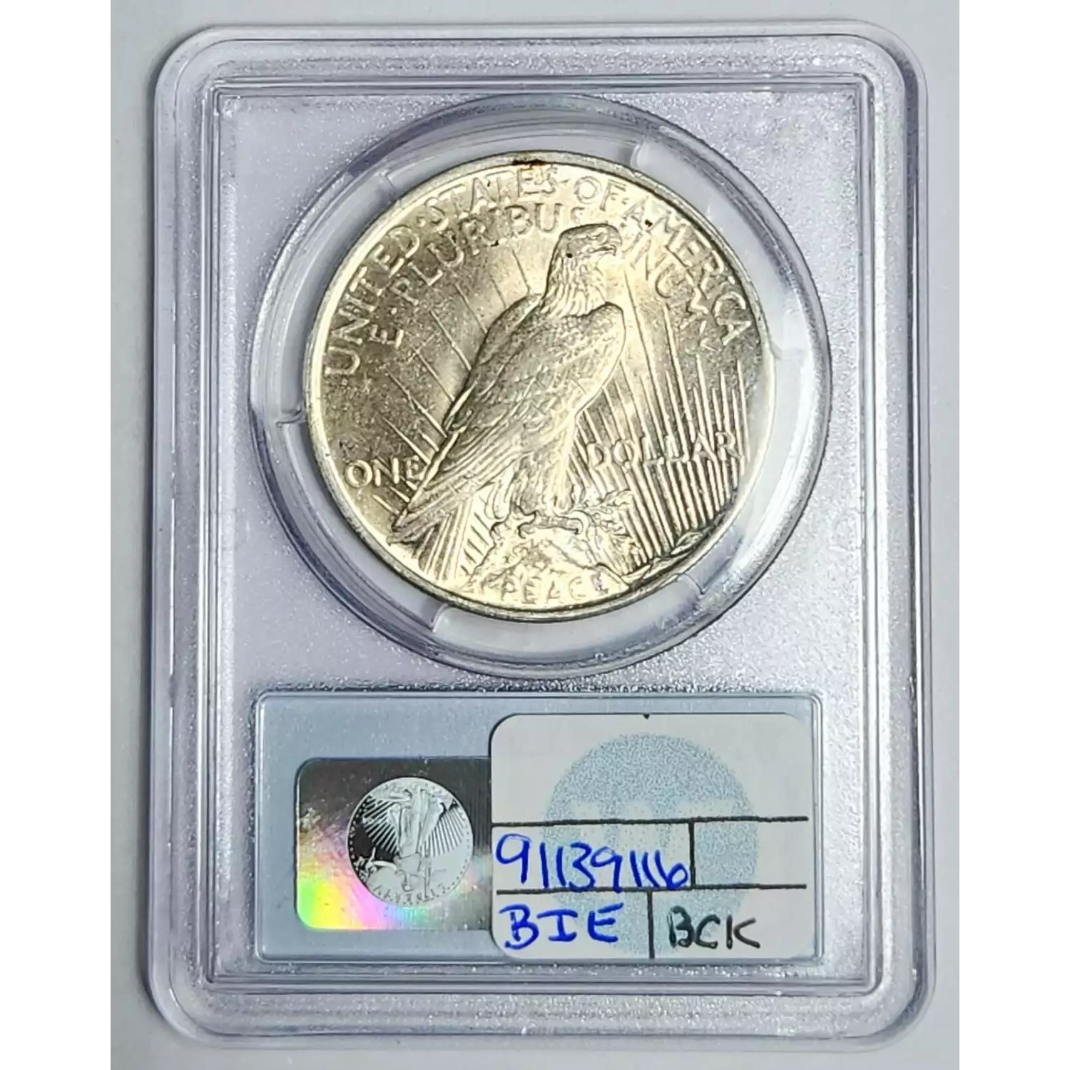 1923 Peace Dollar PCGS AU-58 VAM 1F - CHIN BAR - TOP 50 - Bob Paul Rare Coins