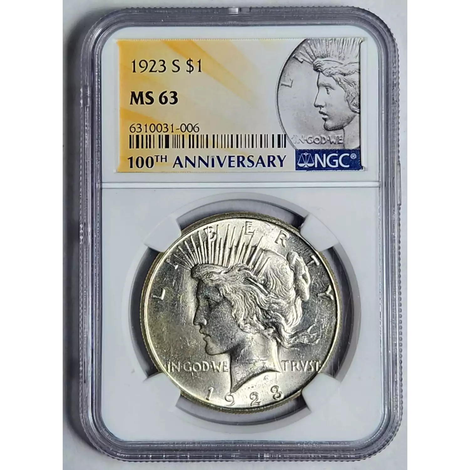 1923-S Peace Dollar NGC MS-63 - Bob Paul Rare Coins