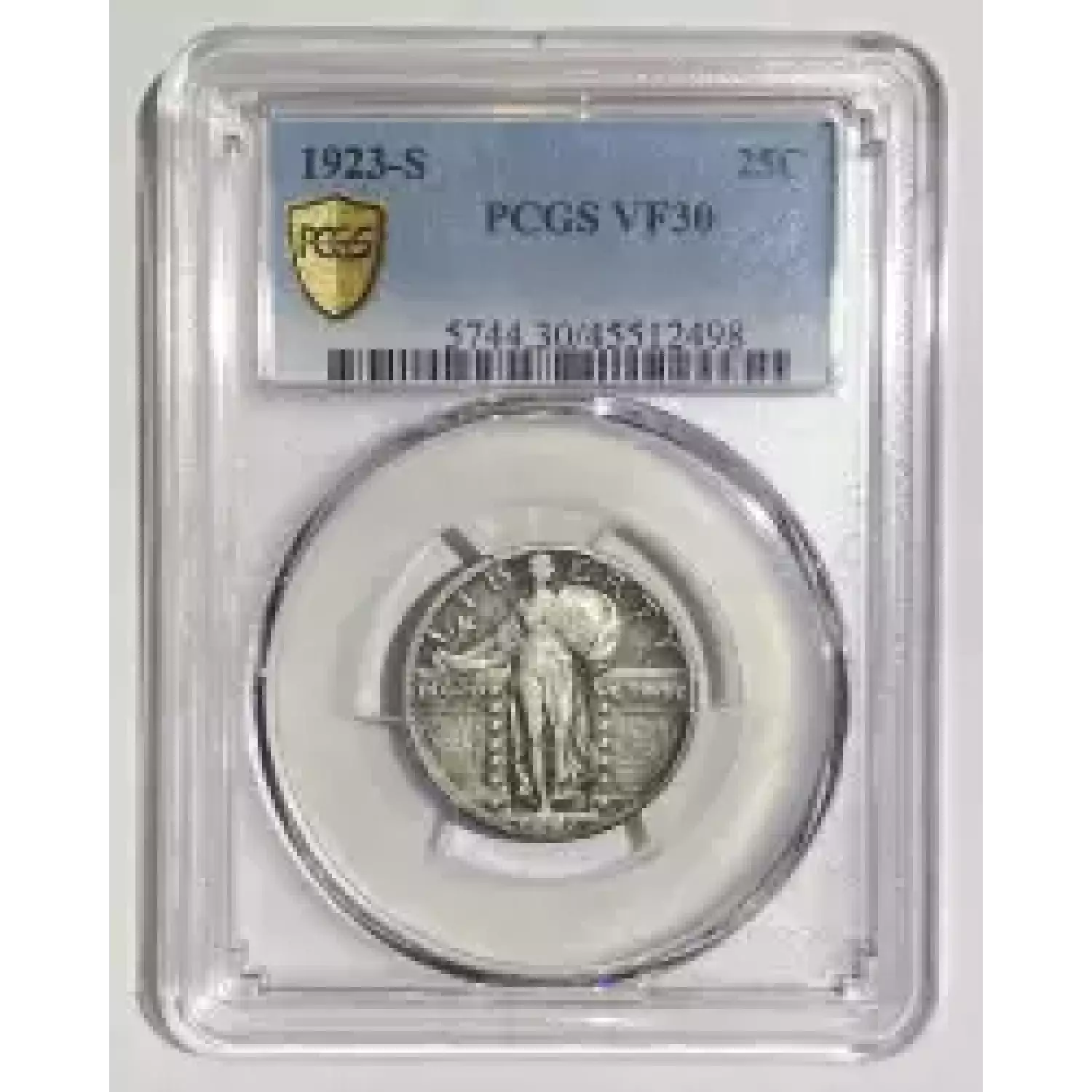 1923-S Standing Liberty Quarter PCGS VF-30 - Bob Paul Rare Coins