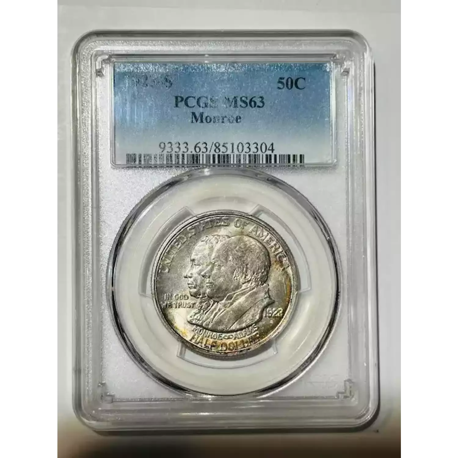 1923-S Monroe Commemorative PCGS MS-63 Monroe- Original! - Bob Paul ...