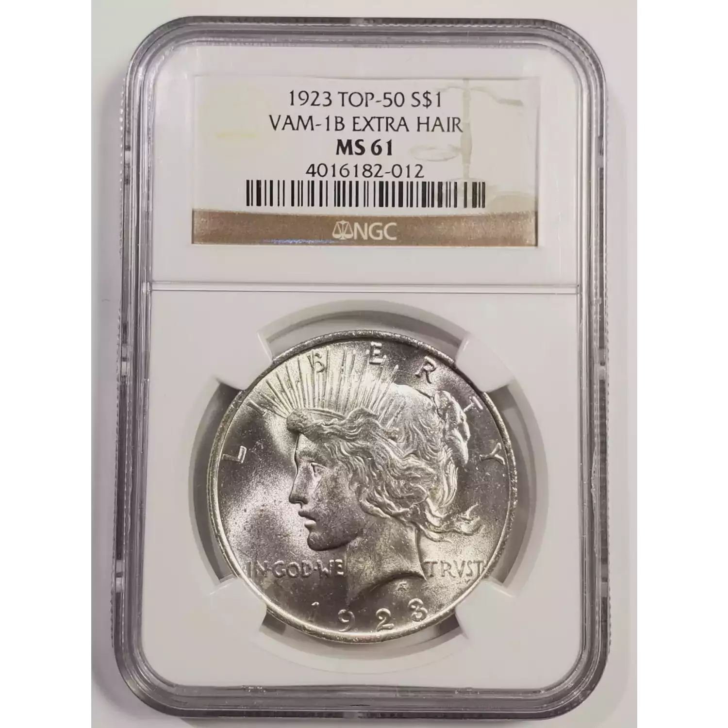 1923 Peace Dollar NGC MS-61 VAM-1B EXTRA HAIR VAM-1B TOP 50 - Bob Paul ...
