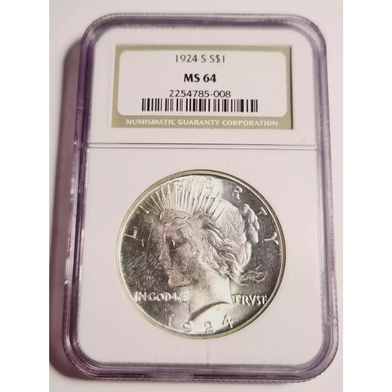 1924-S Peace Dollar NGC MS-64 - Bob Paul Rare Coins