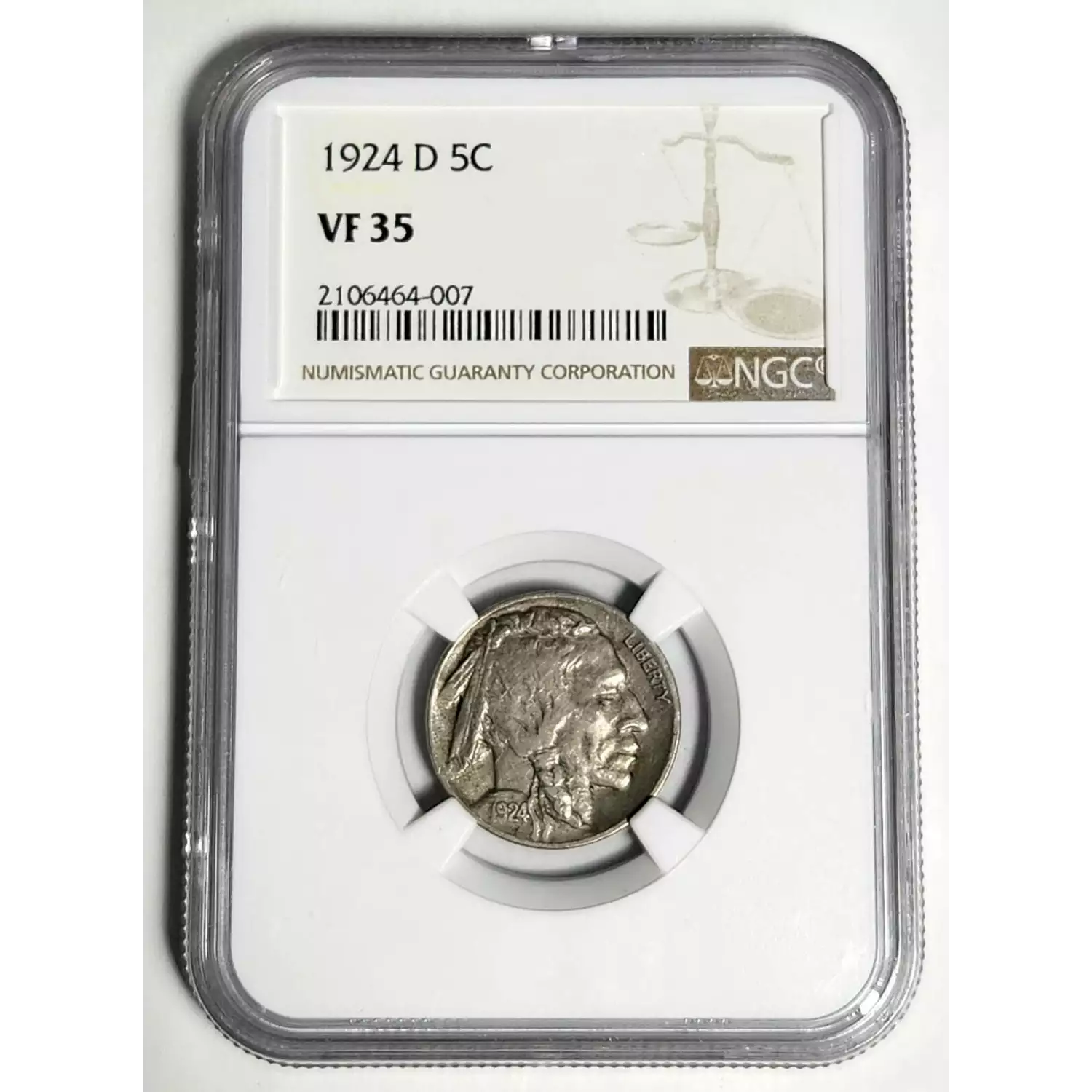 1924-D Buffalo Nickel NGC VF-35 - Bob Paul Rare Coins