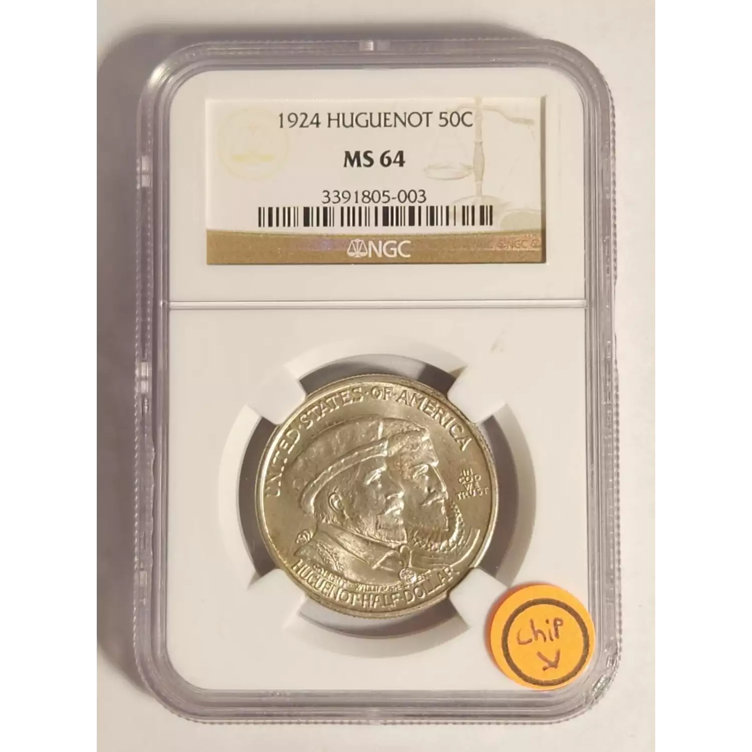 1924 Huguenot NGC MS-64 HUGUENOT - Bob Paul Rare Coins