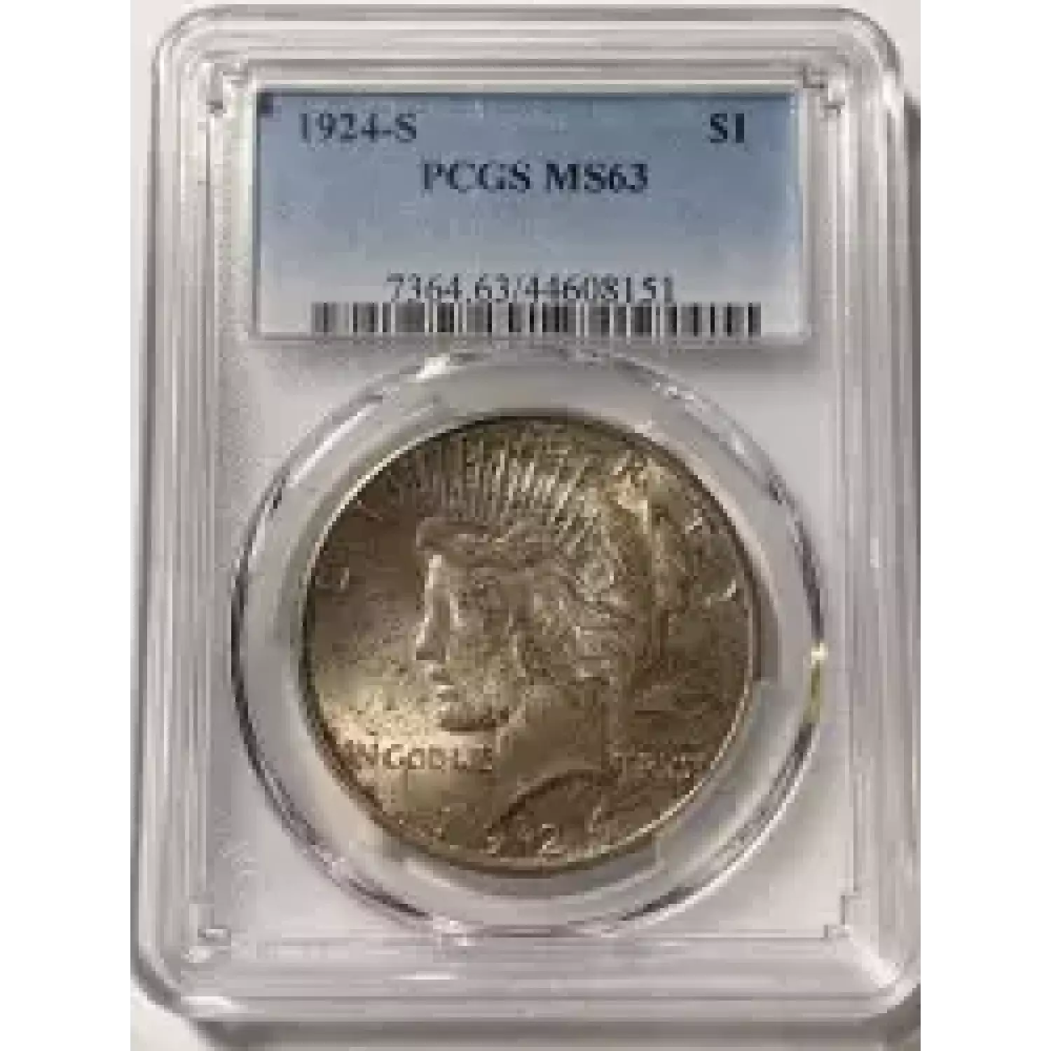 1924-S Peace Dollar PCGS MS-63 - Bob Paul Rare Coins