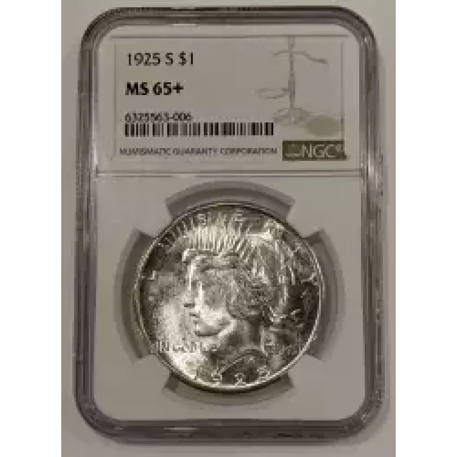 1925-S Peace Dollar NGC MS-65+ - Bob Paul Rare Coins