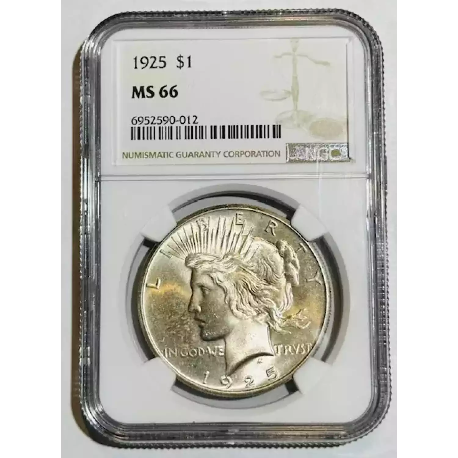 1925 NGC MS-66 Peace Dollar - Bob Paul Rare Coins