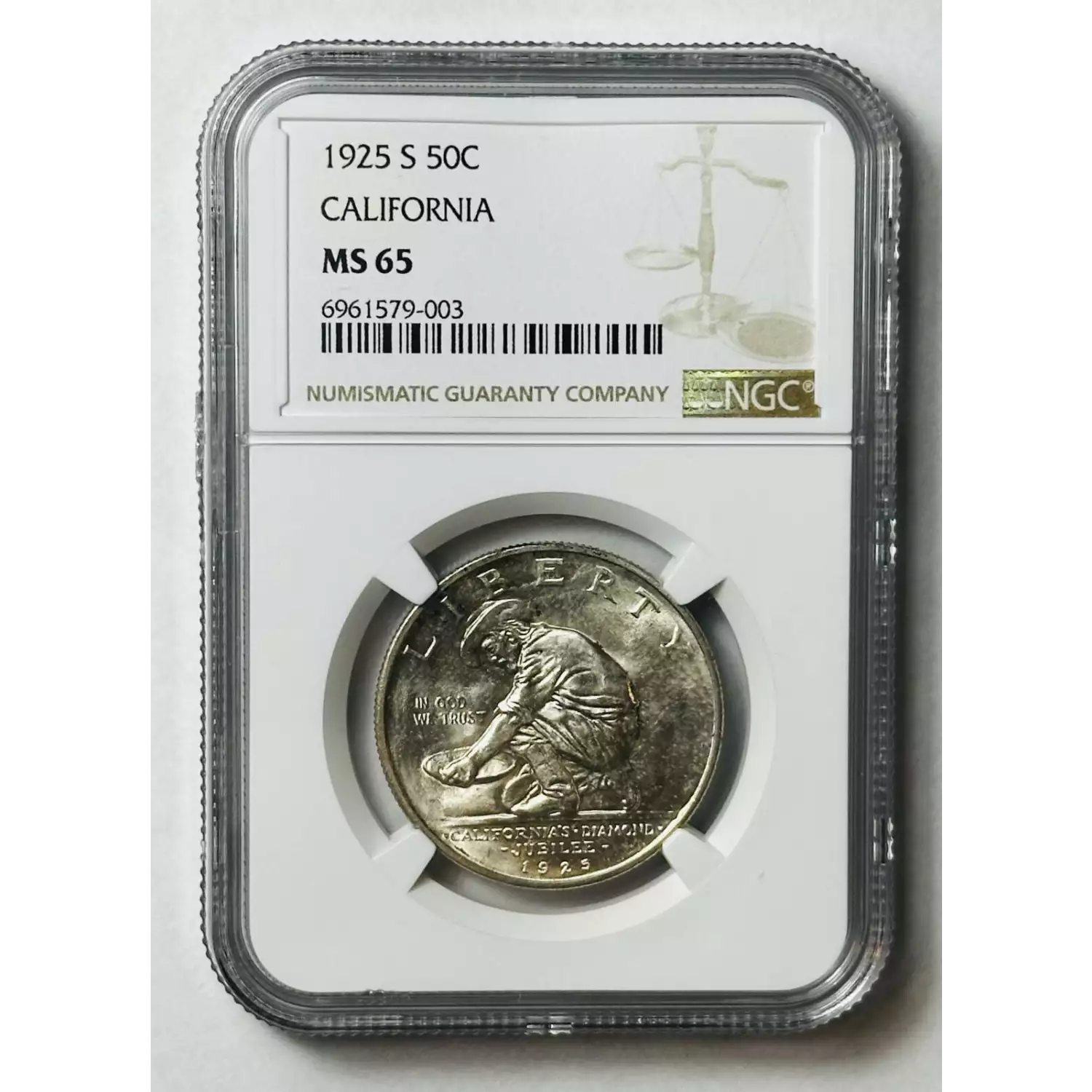1925-S Classic Commemorative California Diamond Jubilee NGC MS-65 ...