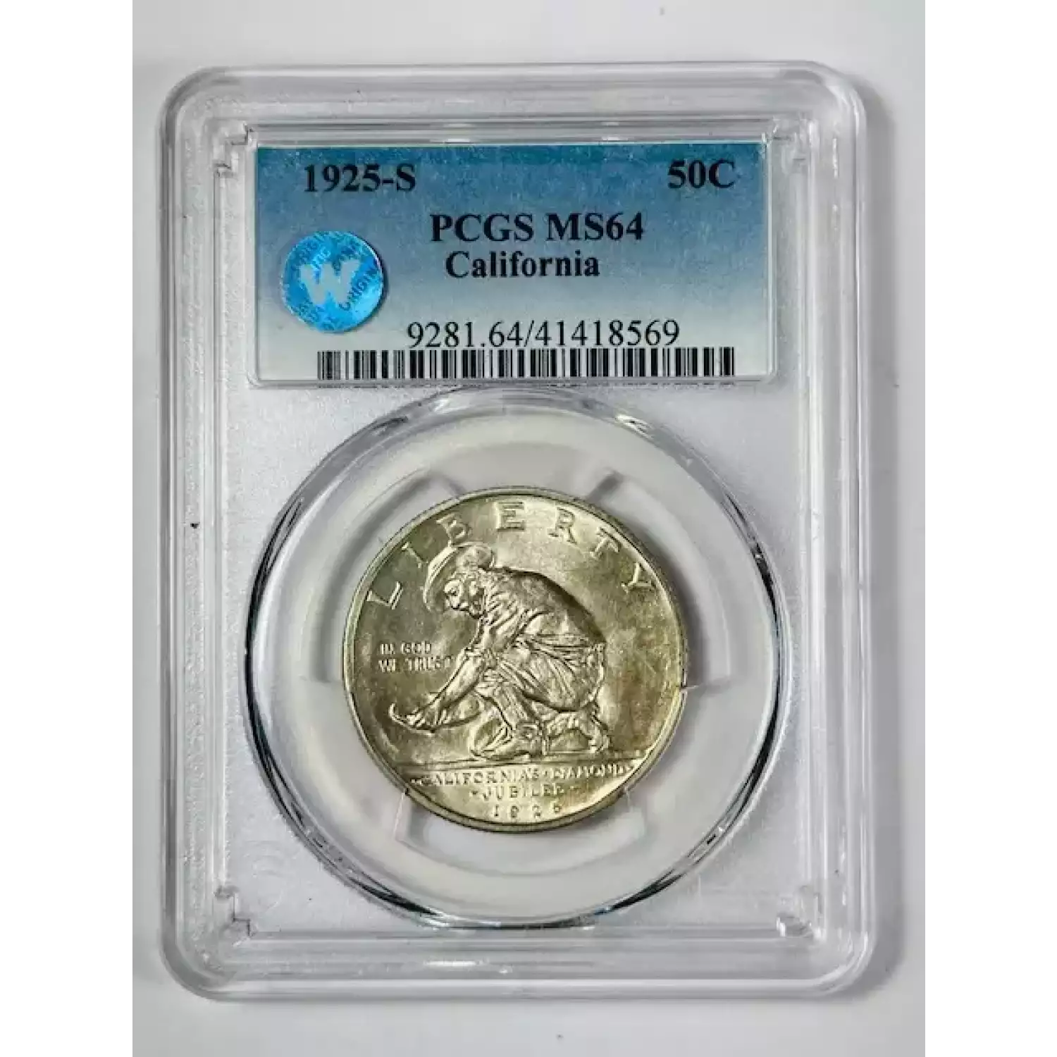 1925-S Classic Commemorative California Diamond Jubilee PCGS MS-64 ...