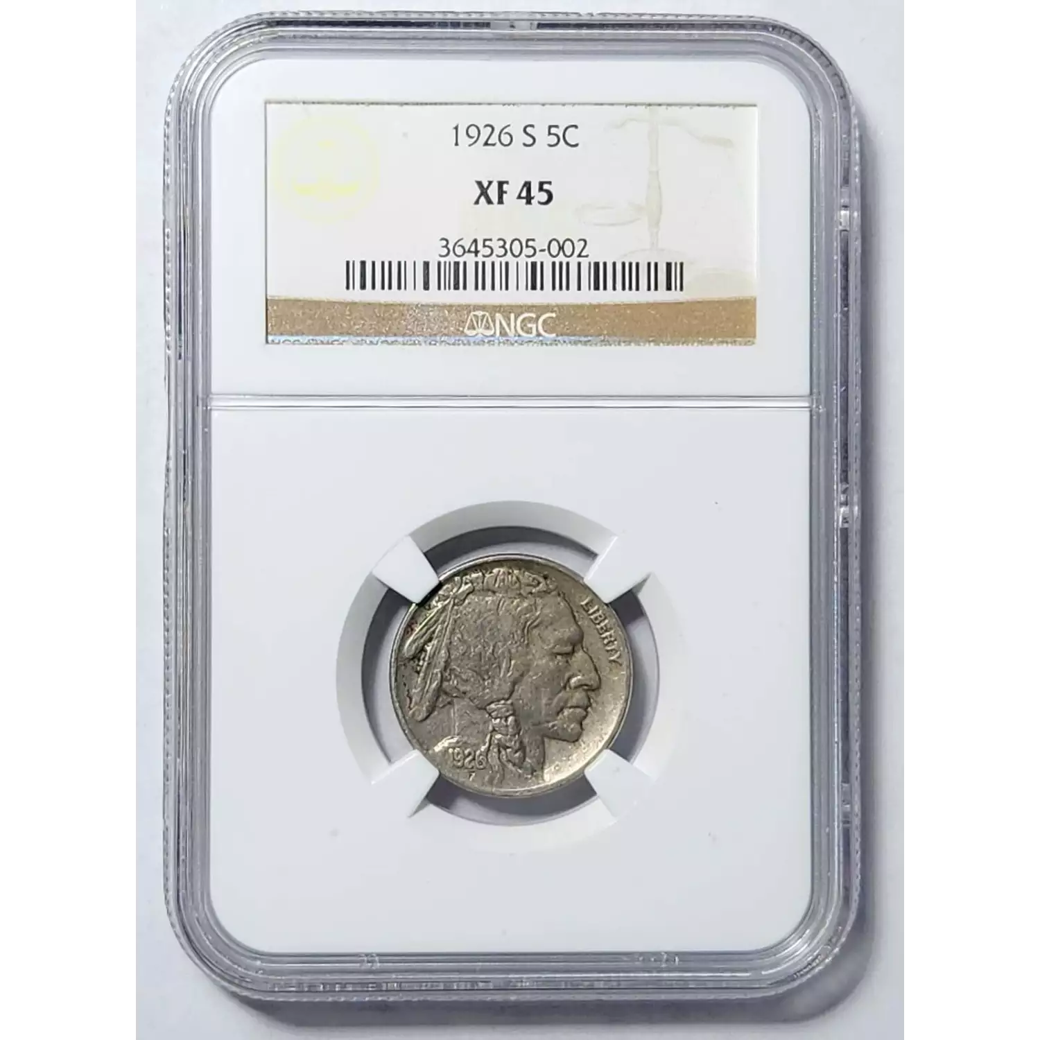 1926-S Indian Buffalo NGC XF-45 - Bob Paul Rare Coins