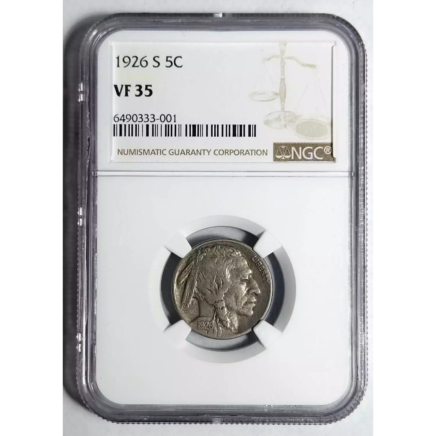 1926-S Buffalo Nickel NGC VF-35 - Bob Paul Rare Coins