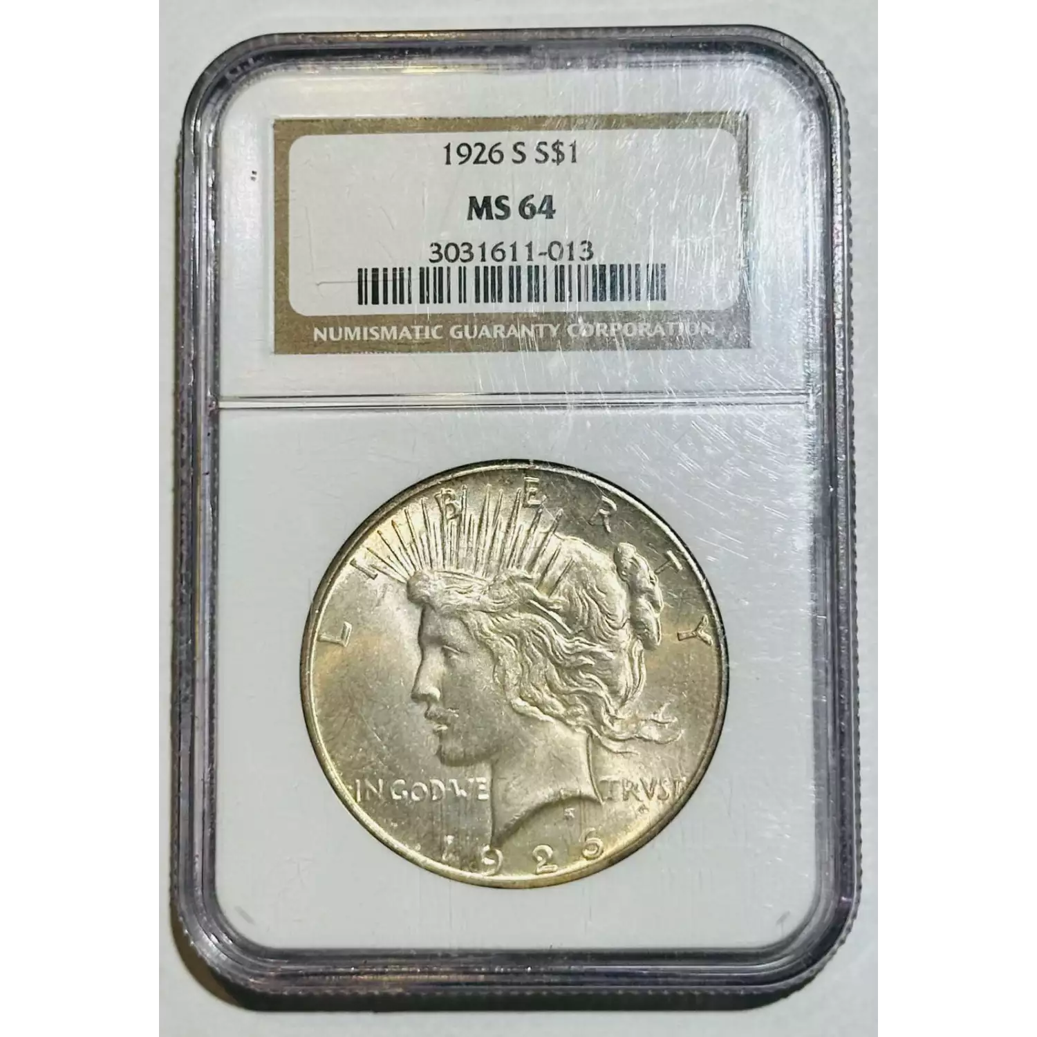 1926-S Peace Dollar NGC MS-64 - Bob Paul Rare Coins