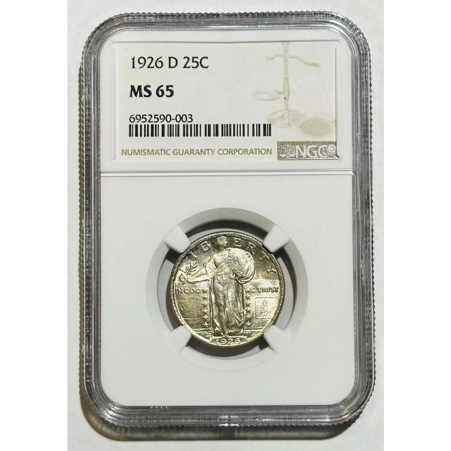 1926-D Standing Liberty Quarter NGC MS-65 - Bob Paul Rare Coins