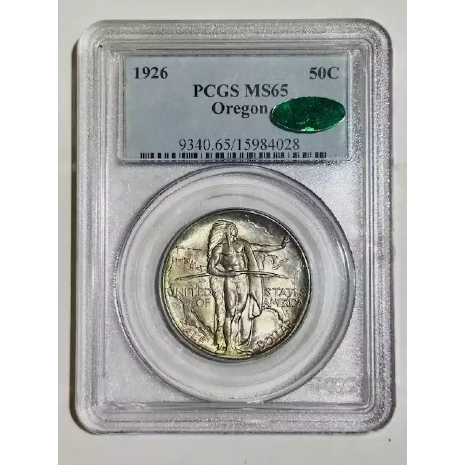 1926 Classic Commemorative Oregon Trail Memorial PCGS MS-65 Oregon CAC ...