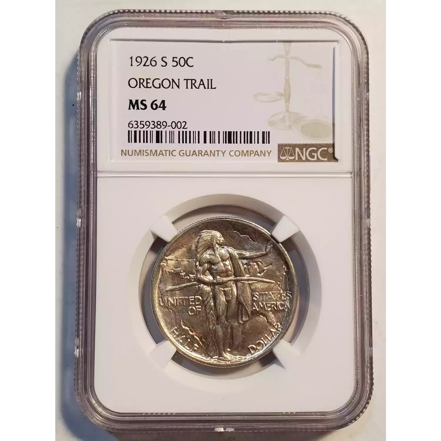 1926-S Classic Commemorative Oregon Trail Memorial NGC MS-64 OREGON ...
