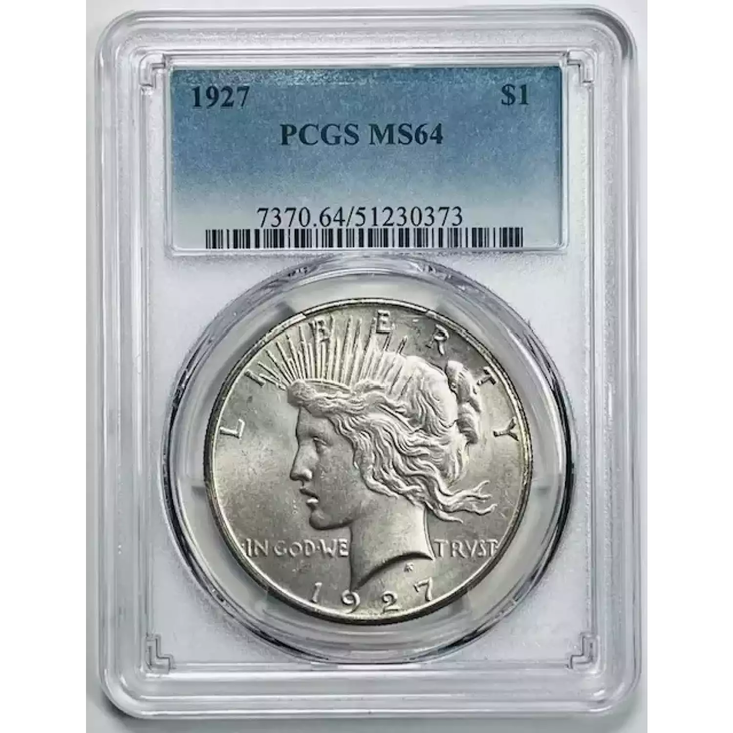 1927 Peace Dollar PCGS MS-64 - Bob Paul Rare Coins