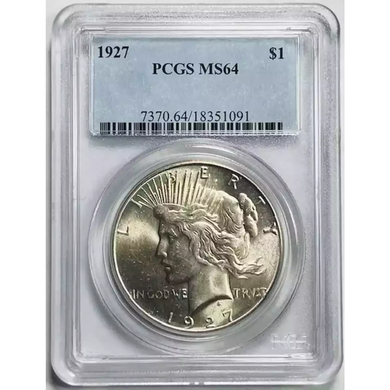 1927 Peace Dollar PCGS MS-64 - Bob Paul Rare Coins