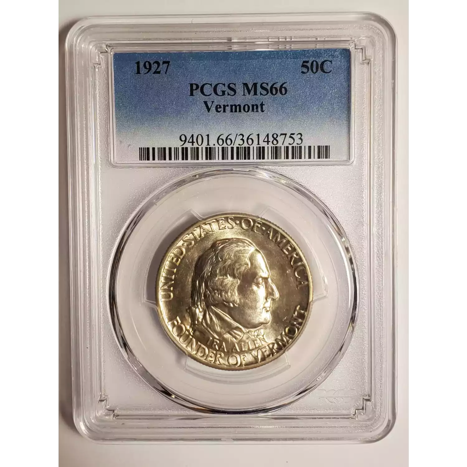 1927 Vermont Commem PCGS MS-66 Vermont - Bob Paul Rare Coins