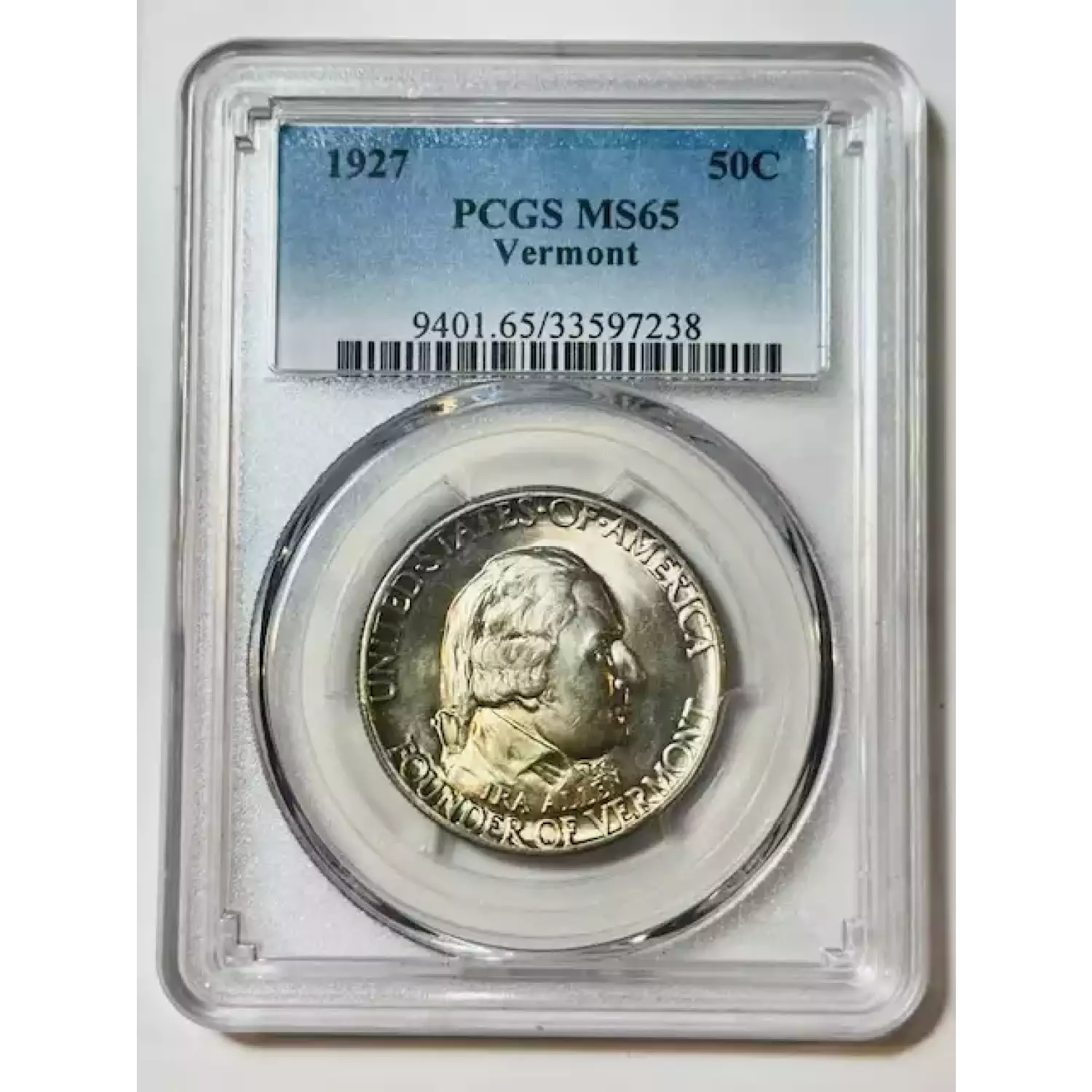 1927 Vermont Commem PCGS MS-65 Vermont - Bob Paul Rare Coins