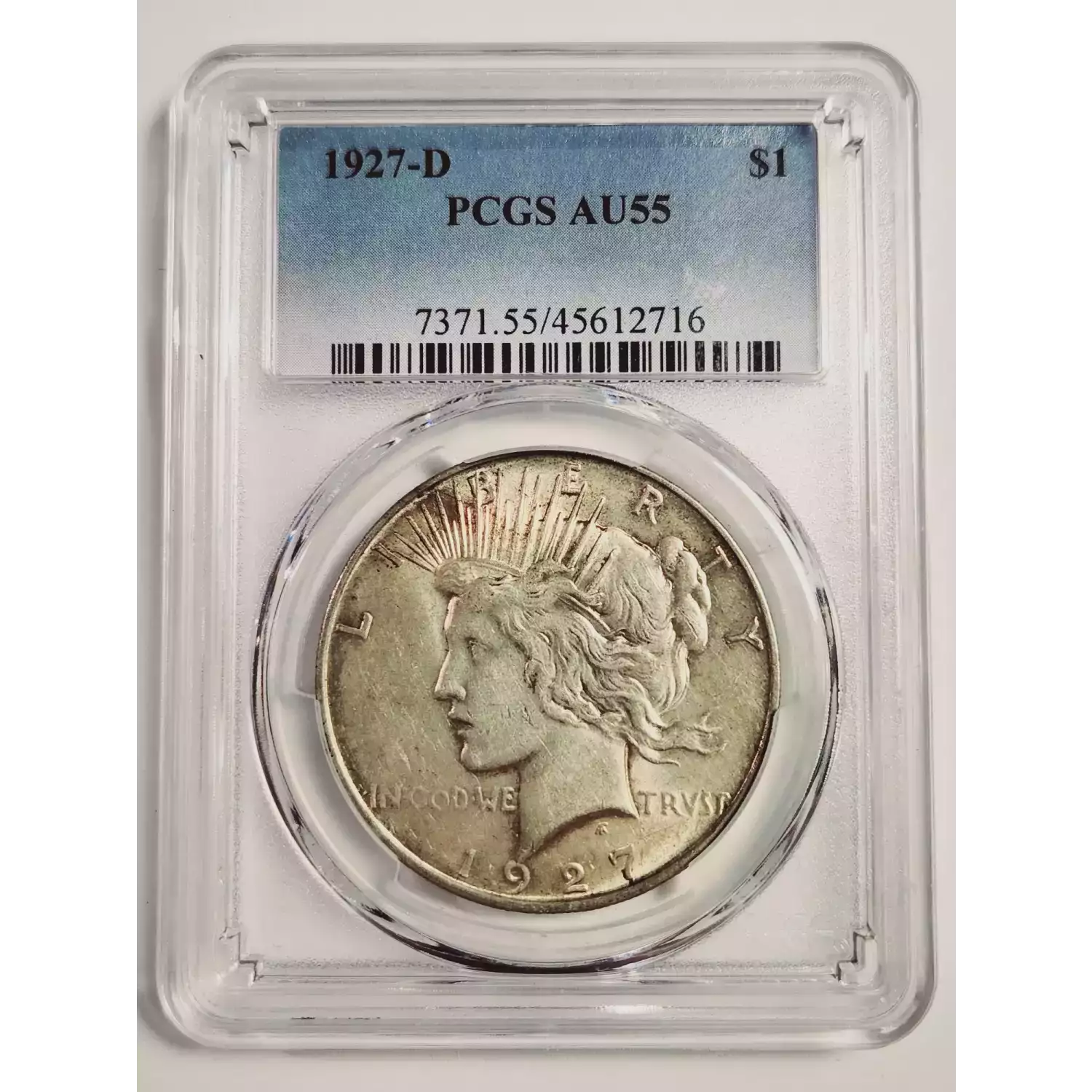 1927-D Peace Dollar PCGS AU-55 - Bob Paul Rare Coins