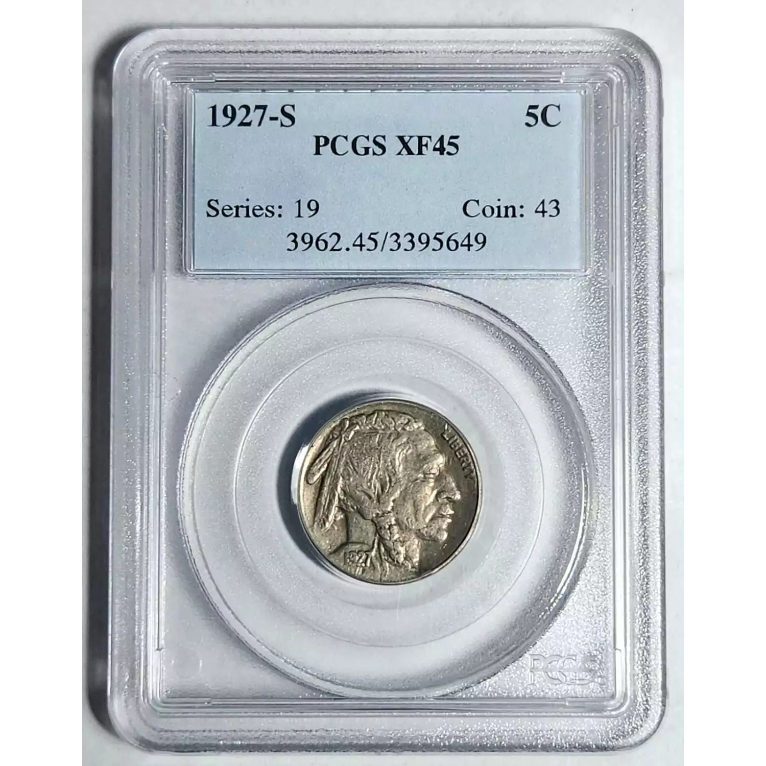 1927-S Buffalo Nickel PCGS XF-45 - Bob Paul Rare Coins