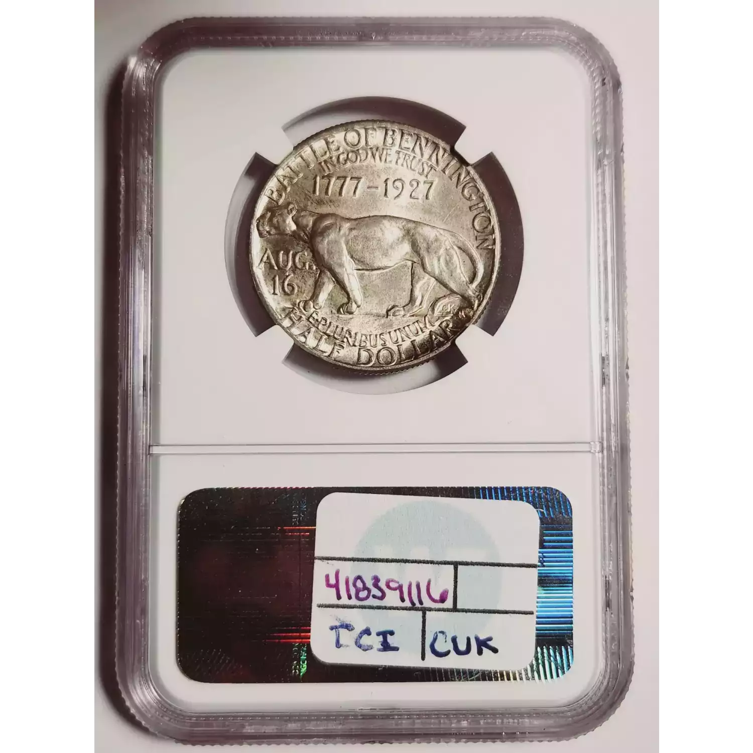 1927 Vermont Commem NGC MS-65 VERMONT CAC - Bob Paul Rare Coins