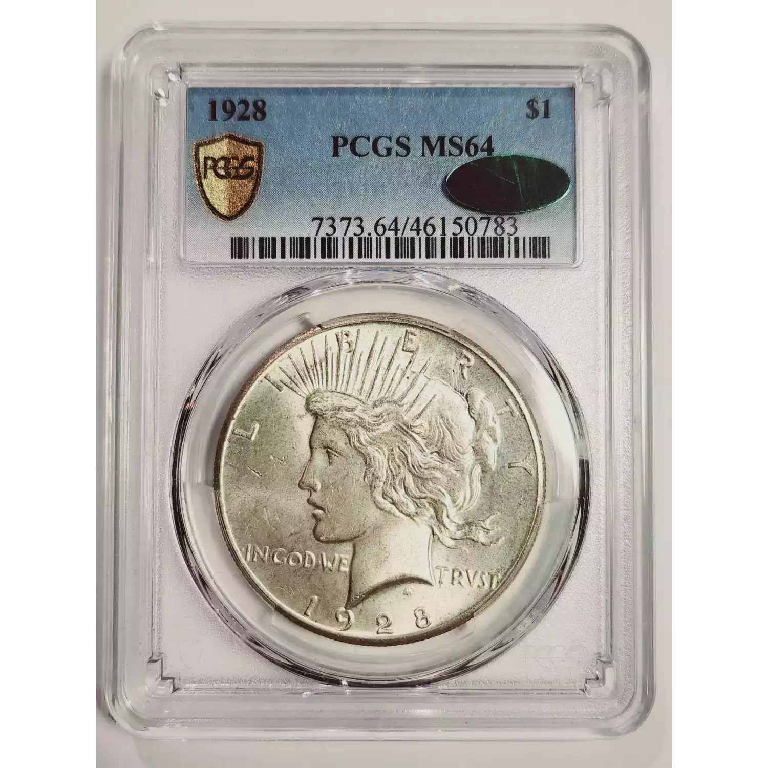 1928 Peace Dollar PCGS MS-64 CAC - Bob Paul Rare Coins