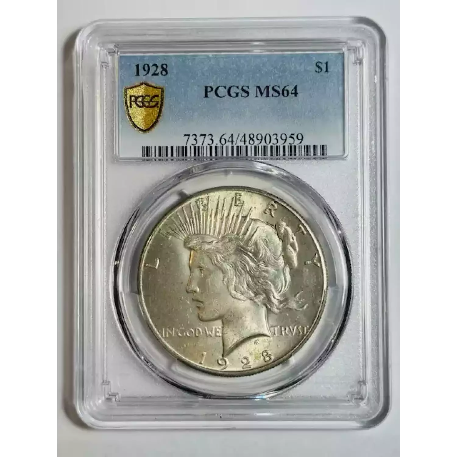 1928 Peace Dollar PCGS MS-64 Premium Quality! - Bob Paul Rare Coins