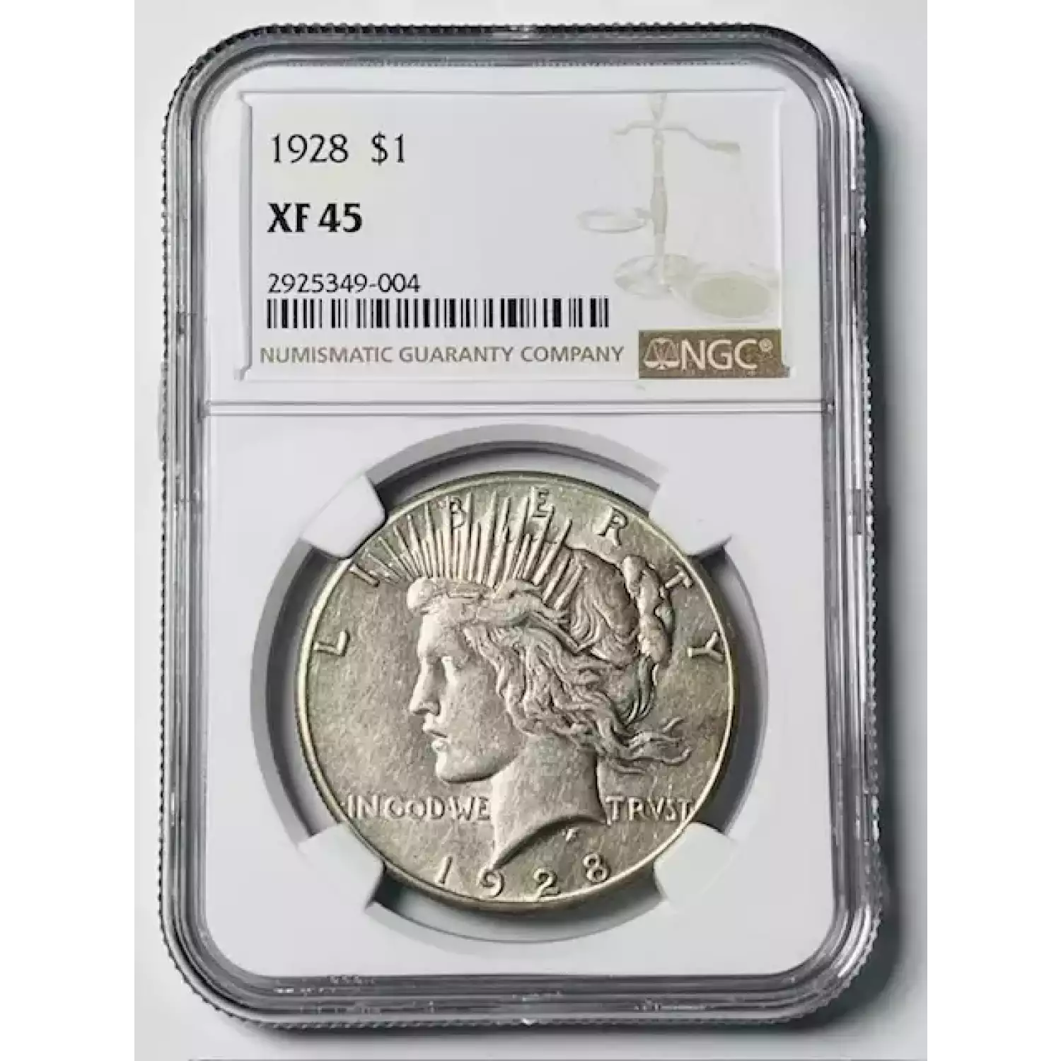 1928 Peace Dollar NGC XF-45 - Bob Paul Rare Coins