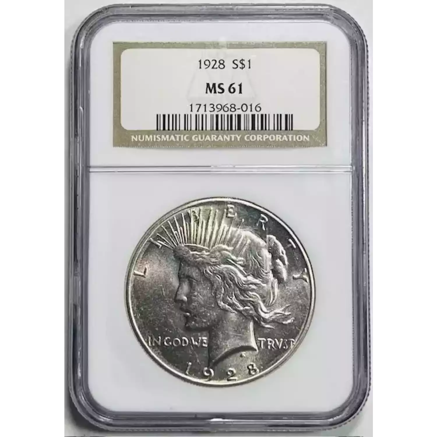 1928 Peace Dollar NGC MS-61 - Bob Paul Rare Coins