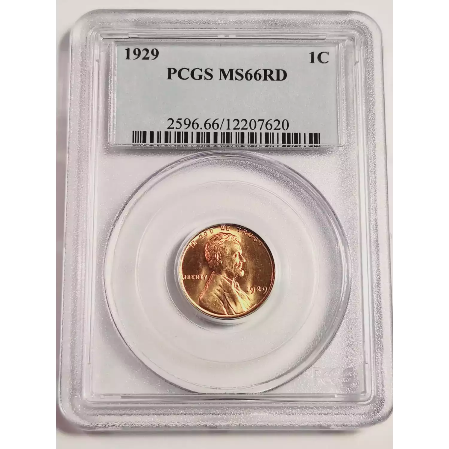 1929 Small Cents Lincoln, Wheat Ears Reverse PCGS MS-66 RD - Bob Paul ...