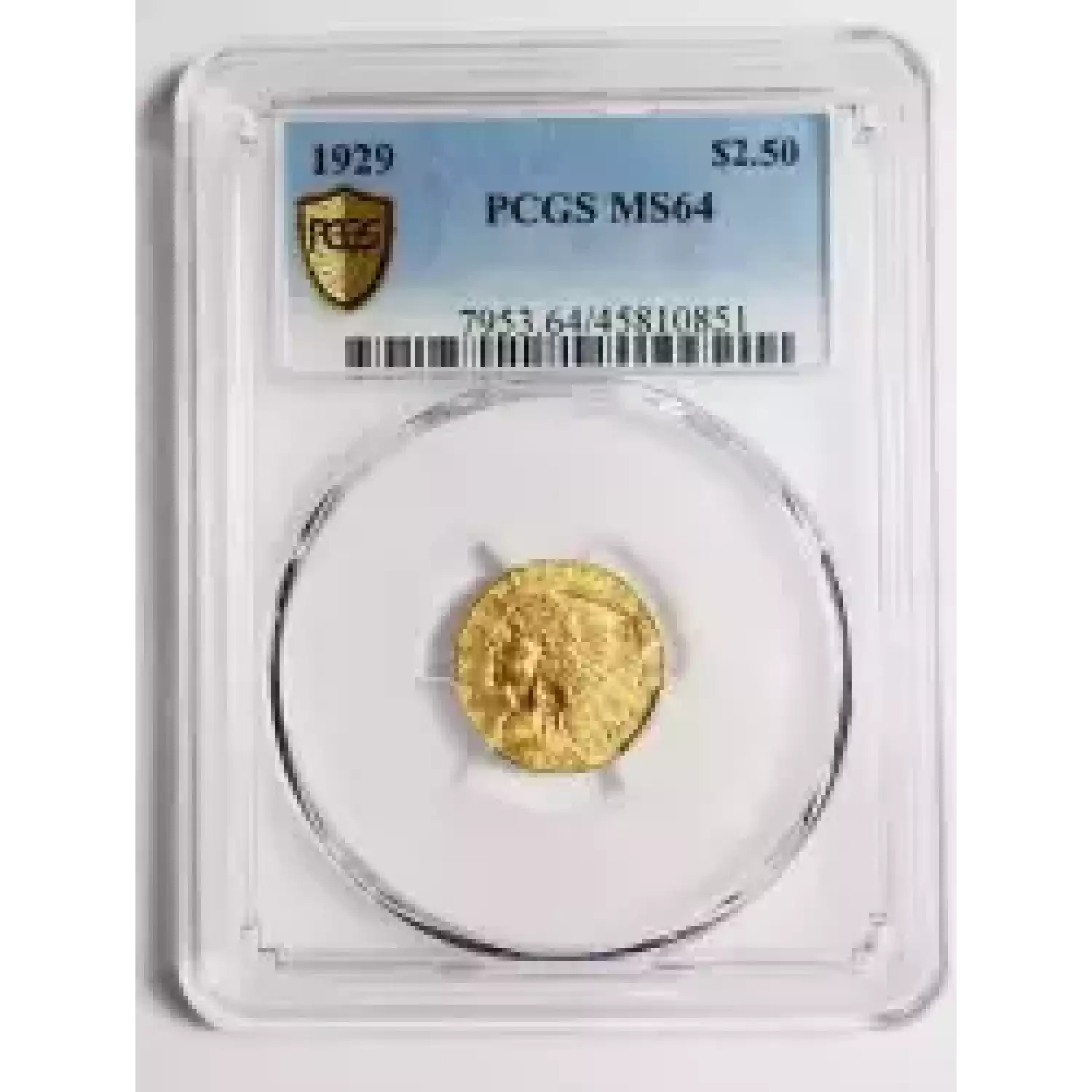 1929 Gold Quarter Eagles $2 1/2 Indian Head PCGS MS-64 - Bob Paul Rare ...