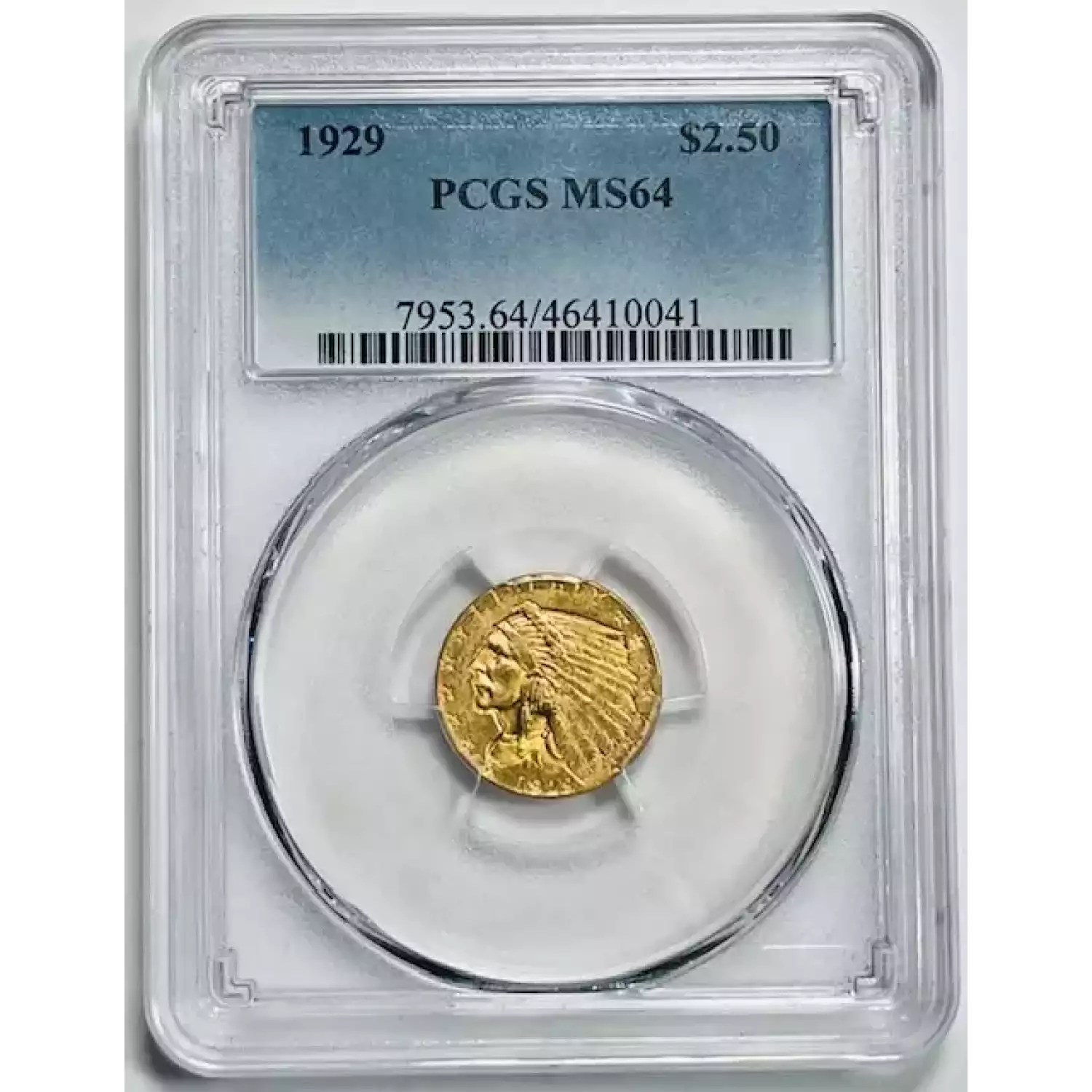 1929 Gold Quarter Eagles $2 1/2 Indian Head PCGS MS-64 - Bob Paul Rare ...