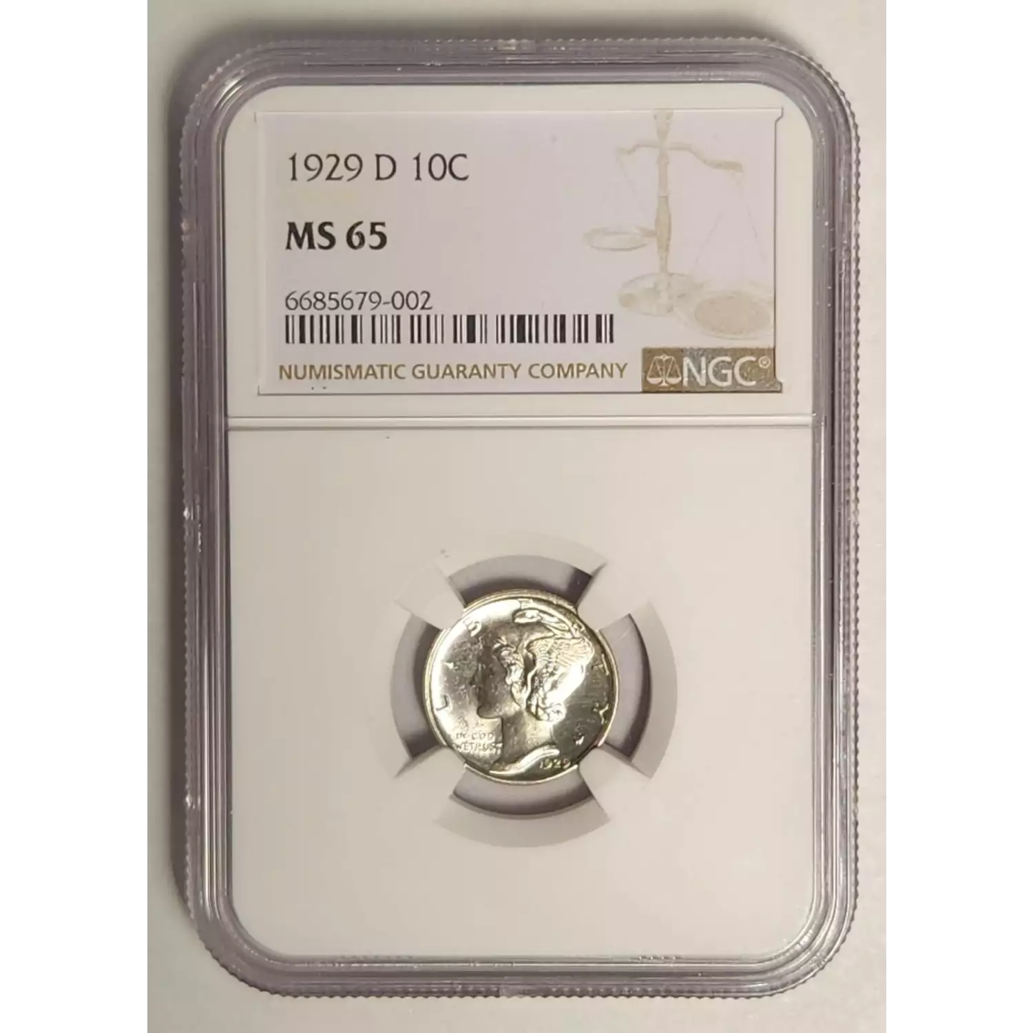 1929-D Mercury Dime NGC MS-65 - Bob Paul Rare Coins