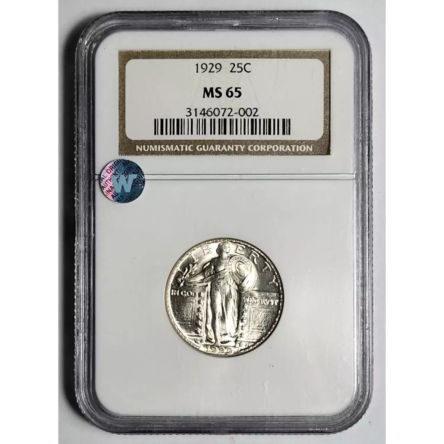 1929 Standing Liberty Quarter NGC MS-65 Sight White - Bob Paul Rare Coins