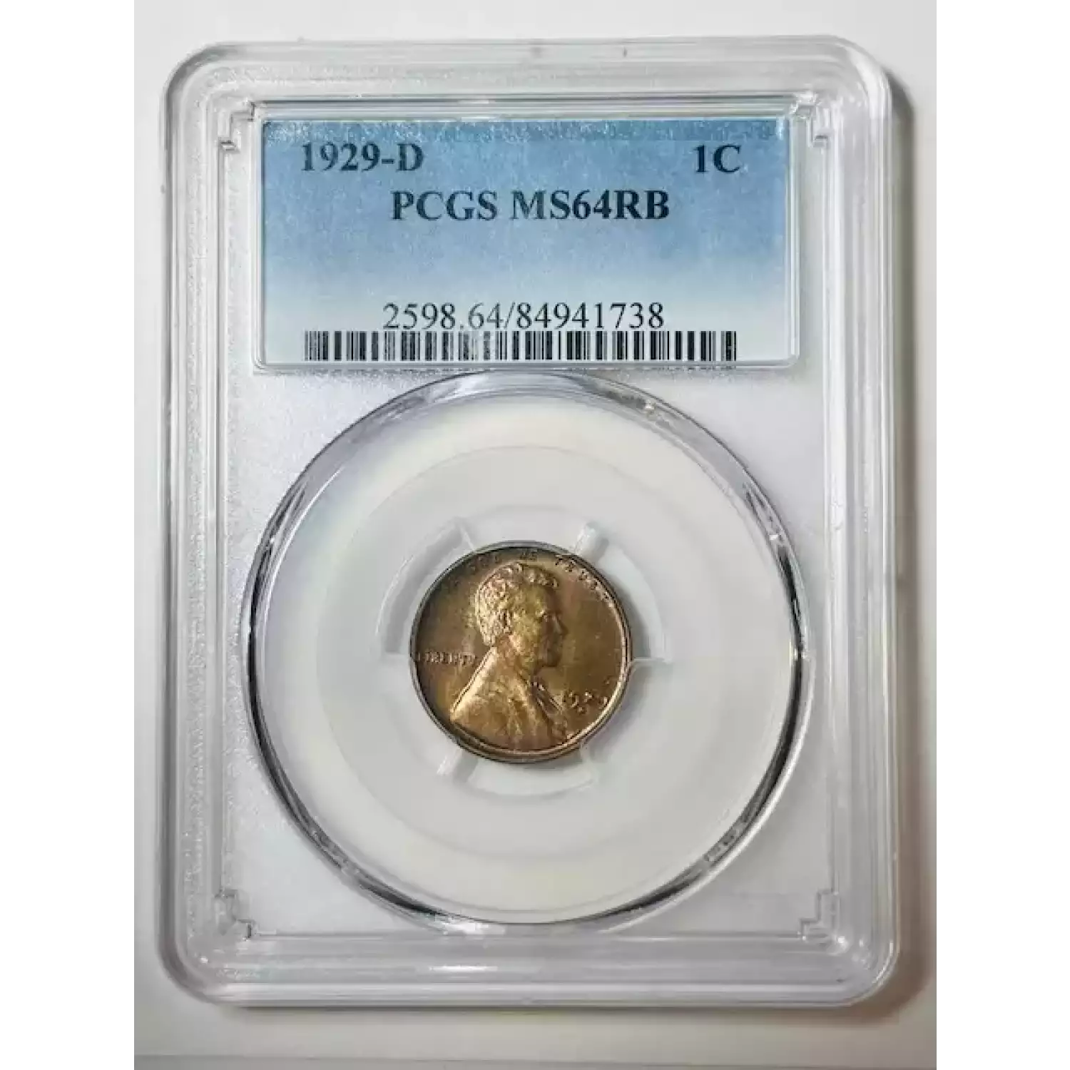 1929-D Small Cents Lincoln, Wheat Ears Reverse PCGS MS-64 RB - Bob Paul ...