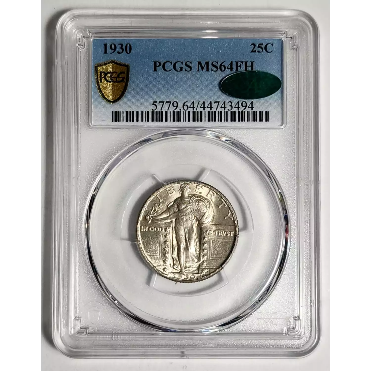 1930 Standing Liberty Quarter PCGS MS-64 FH - CAC CAC - Bob Paul Rare Coins