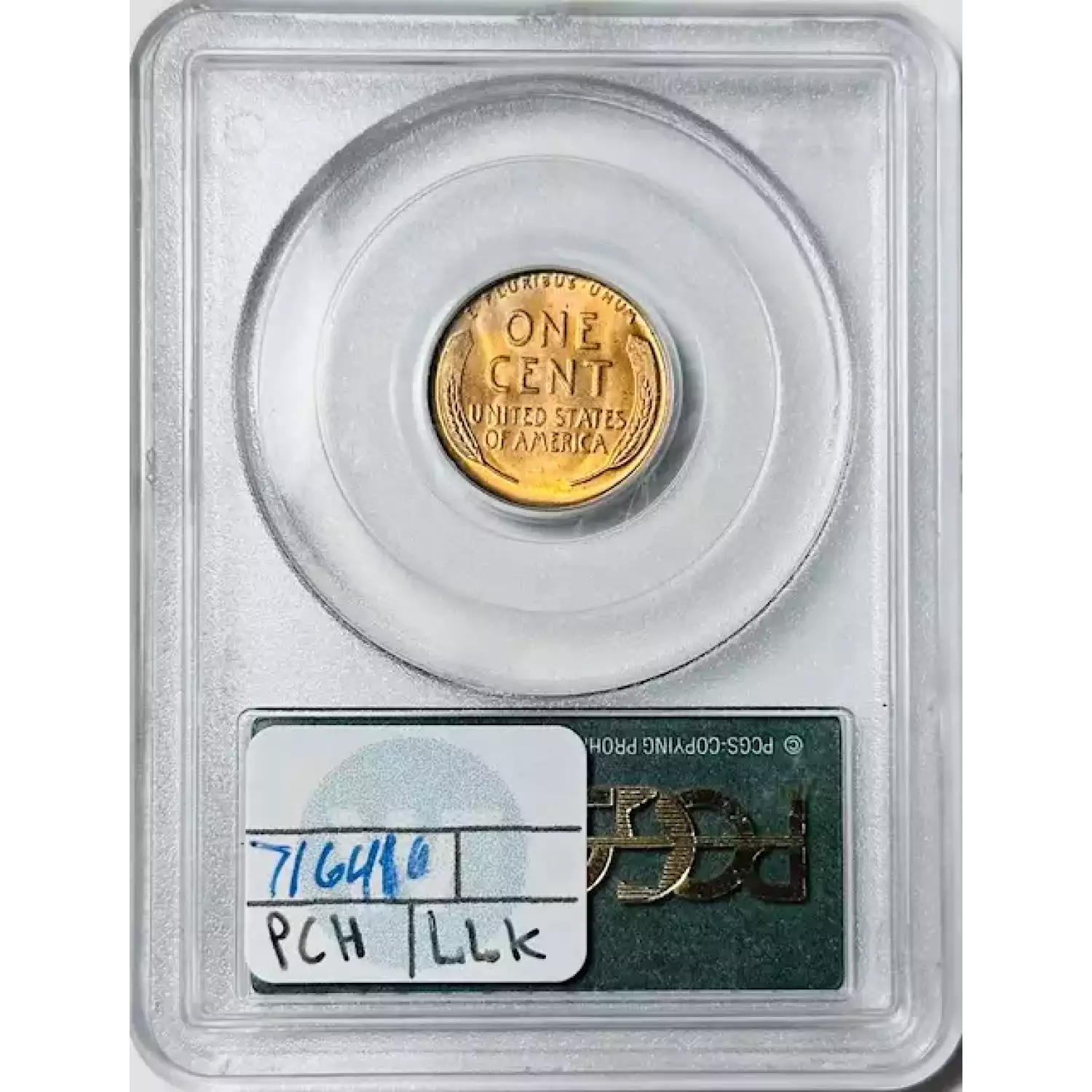 1931 Small Cents Lincoln, Wheat Ears Reverse PCGS MS-65 RD OLD GREEN ...