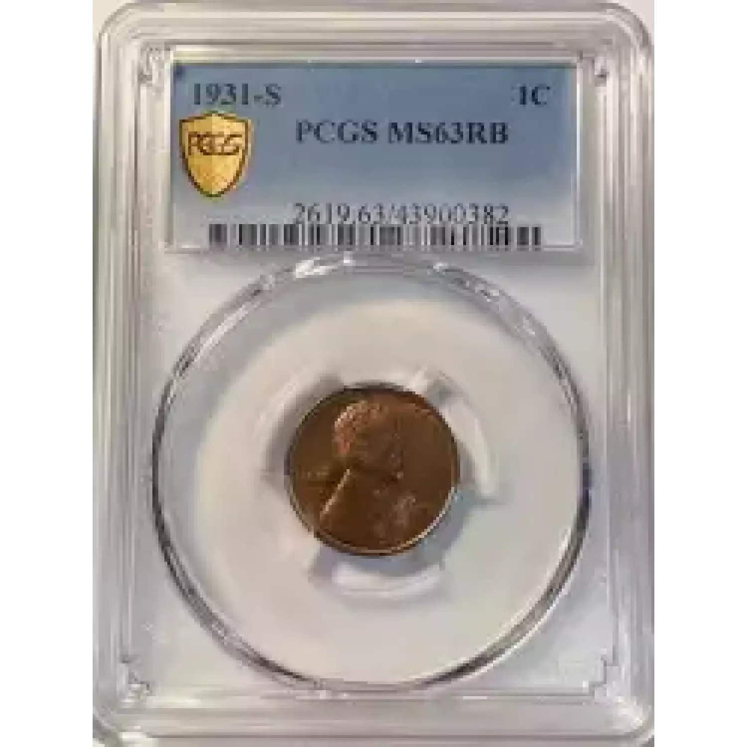 1931-S Small Cents Lincoln, Wheat Ears Reverse PCGS MS-63 RB - Bob Paul ...